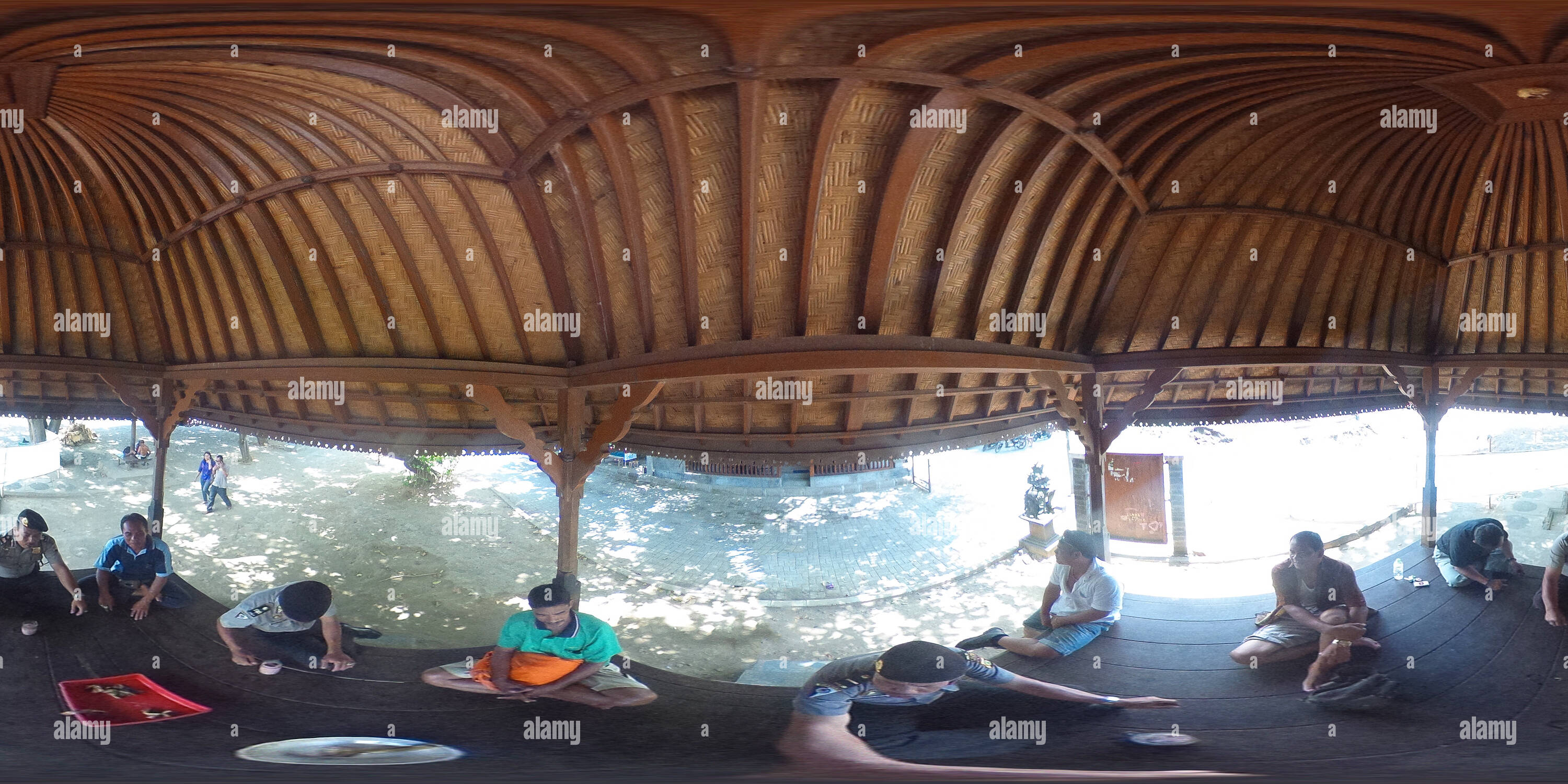 360° view of Lovina Beach - Beach Bale - Alamy