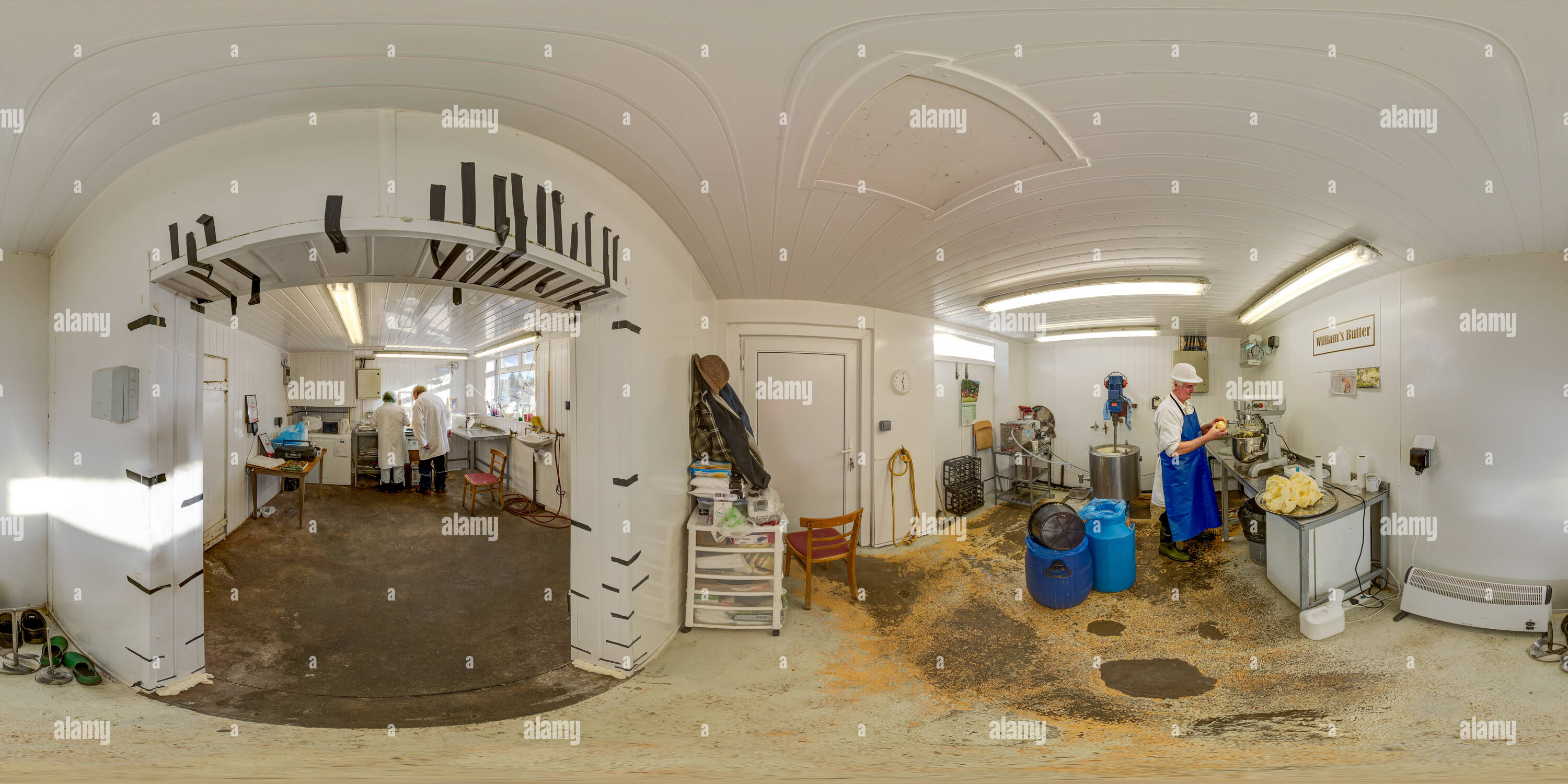 360° view of Handcrafting William's Butter in Bolton - Alamy