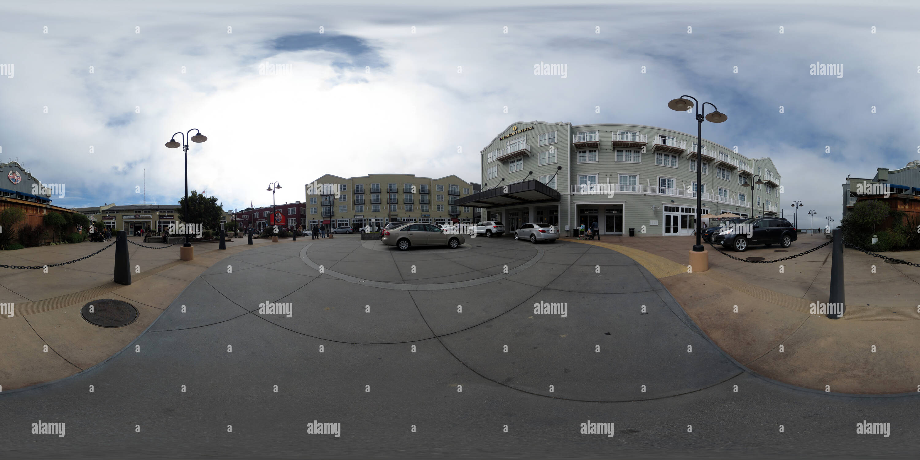 360° view of Monterey, Intercontinental hotel - Alamy