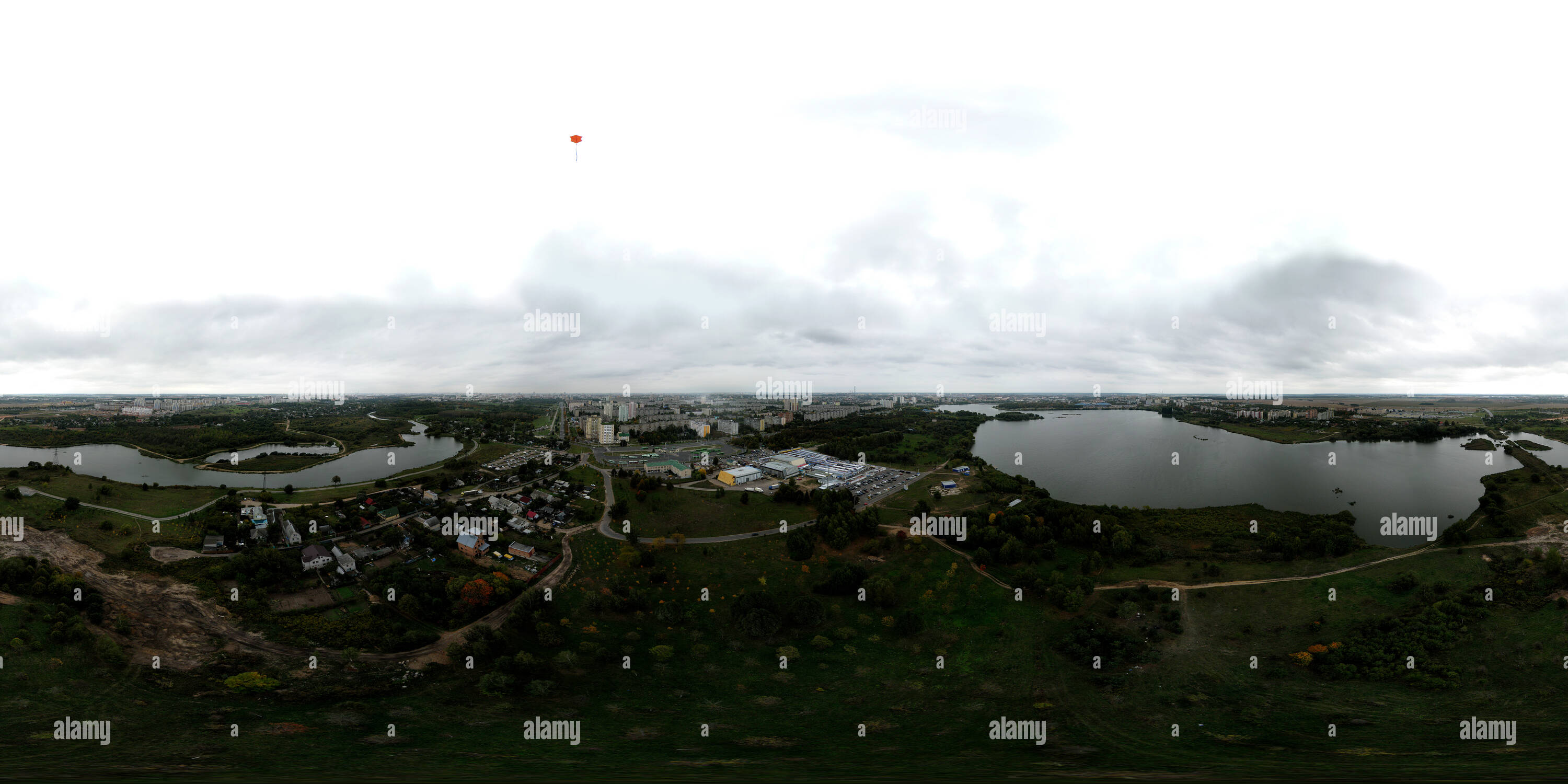 360° view of Minsk - Svislach River, Svelta Market, Bicycle Road (Minsk ...