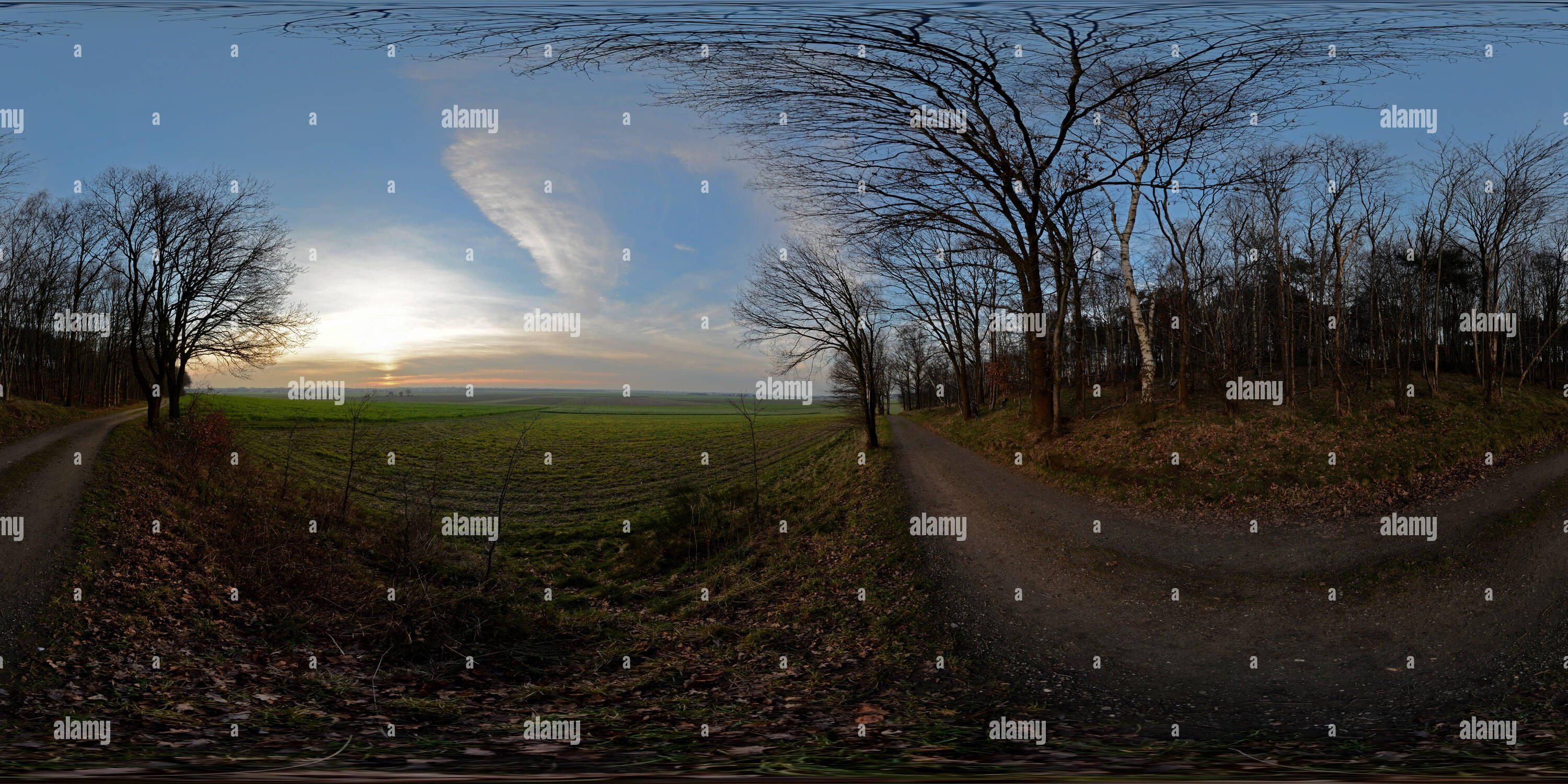 360° view of View towards Aldekerk and Stenden - Alamy
