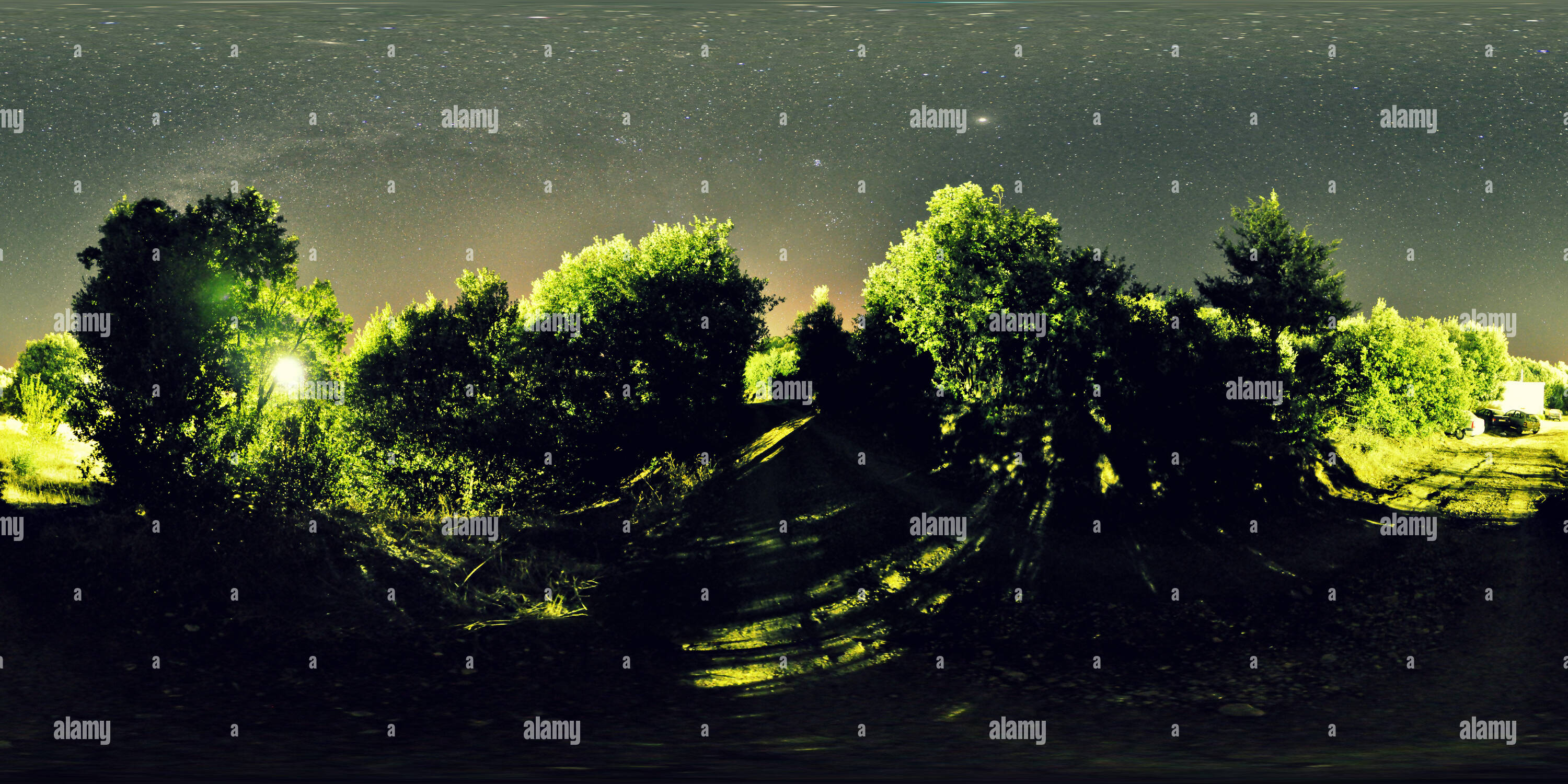 360° view of Stars and Greenery - Alamy