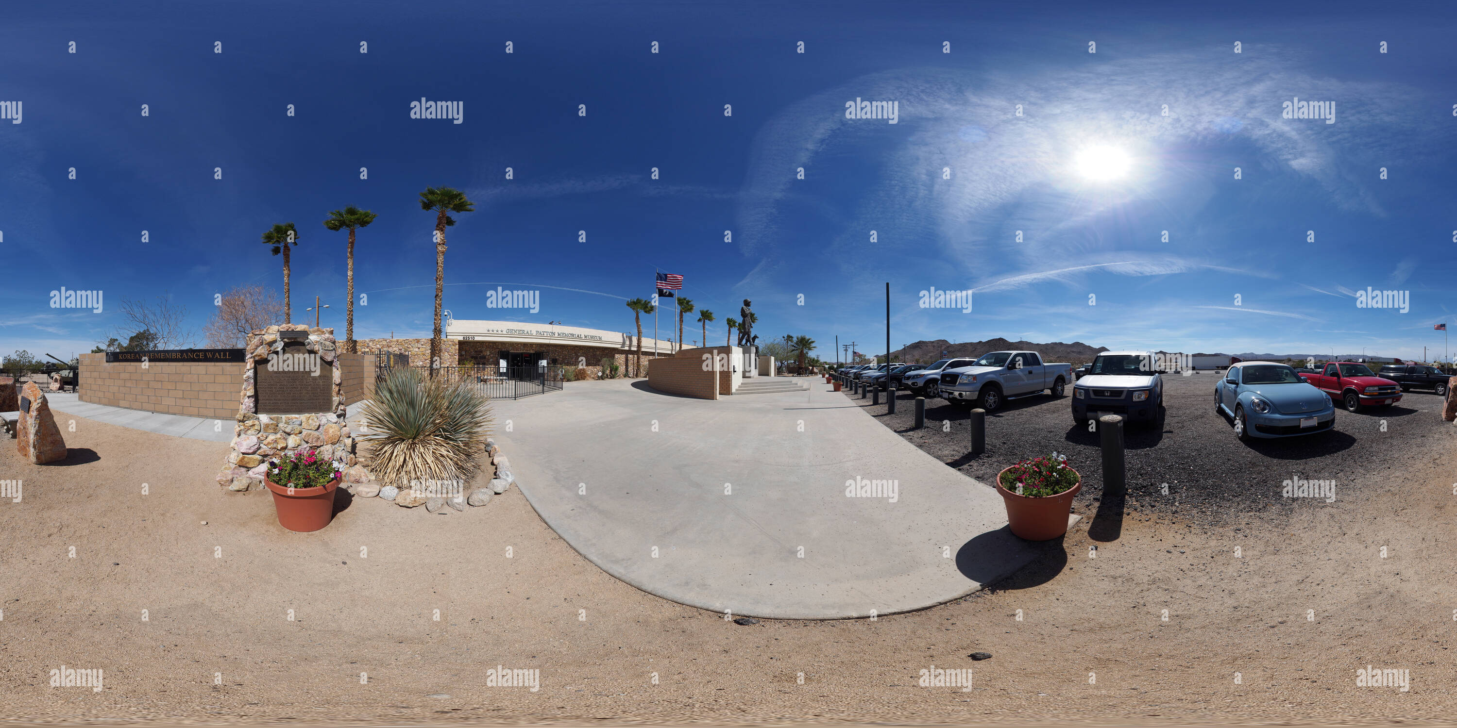 360° view of Patton Museum, Chiriaco Summit, Califormia - Alamy