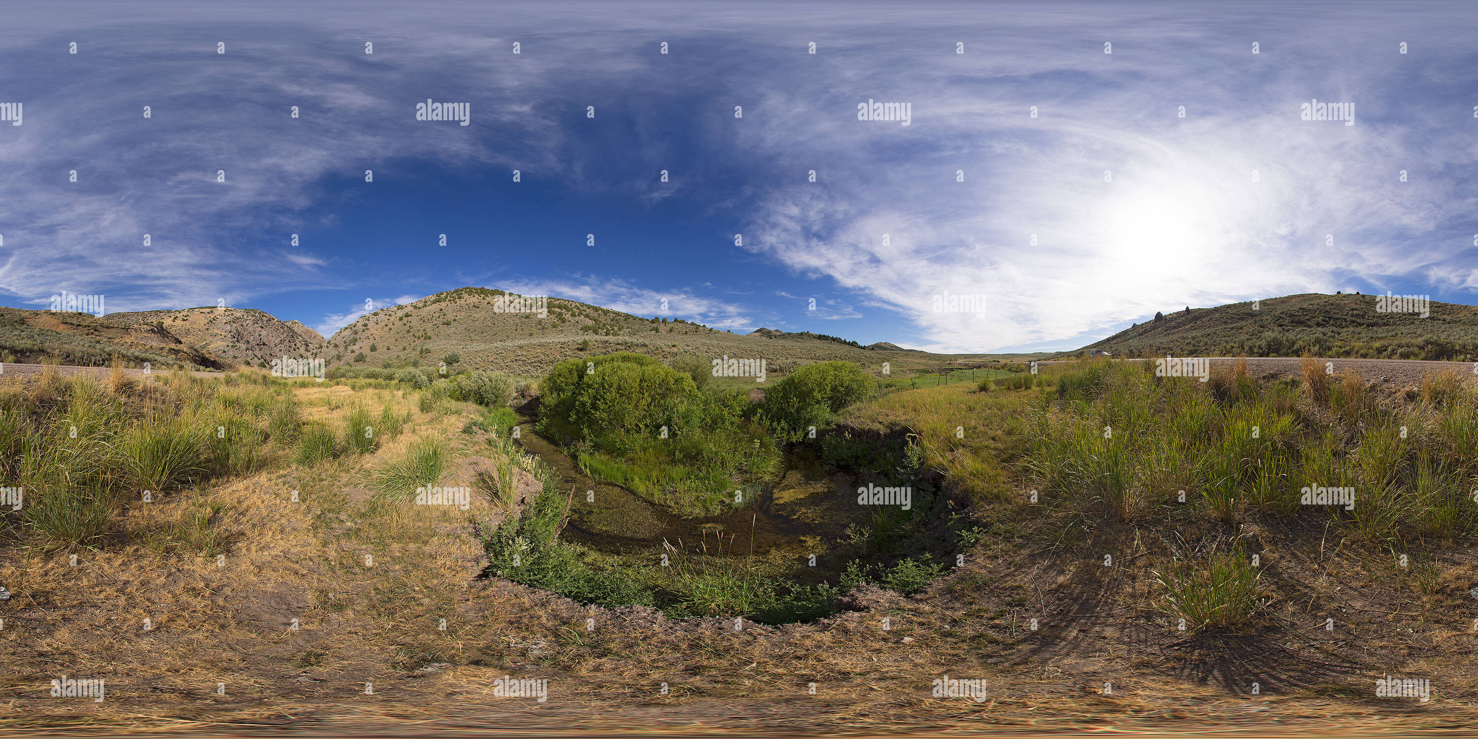 360° view of Grazing land above Garden Creek Gap - Alamy