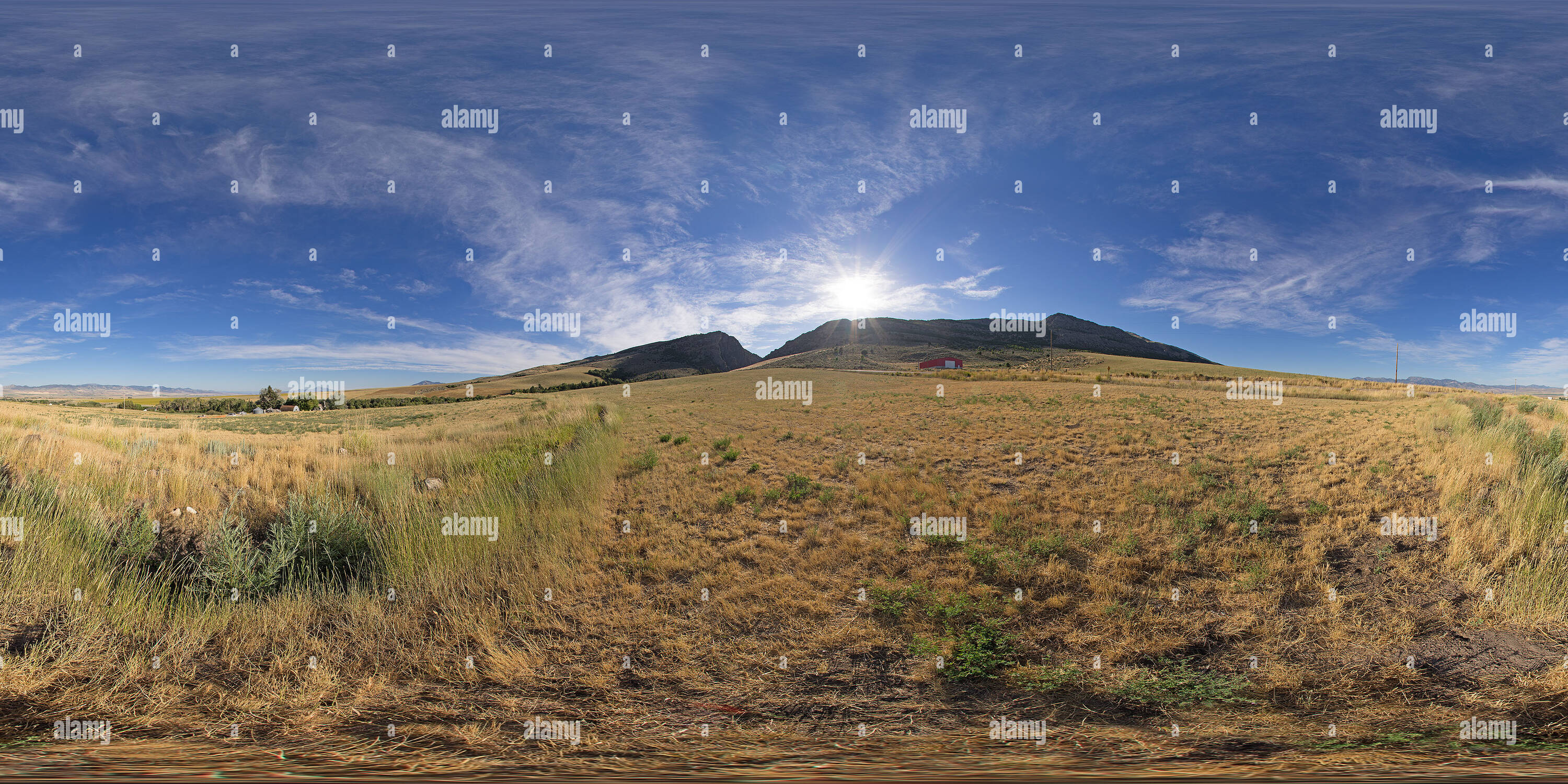 360° view of Below Garden Creek Gap in the Portneuf River Valley - Alamy