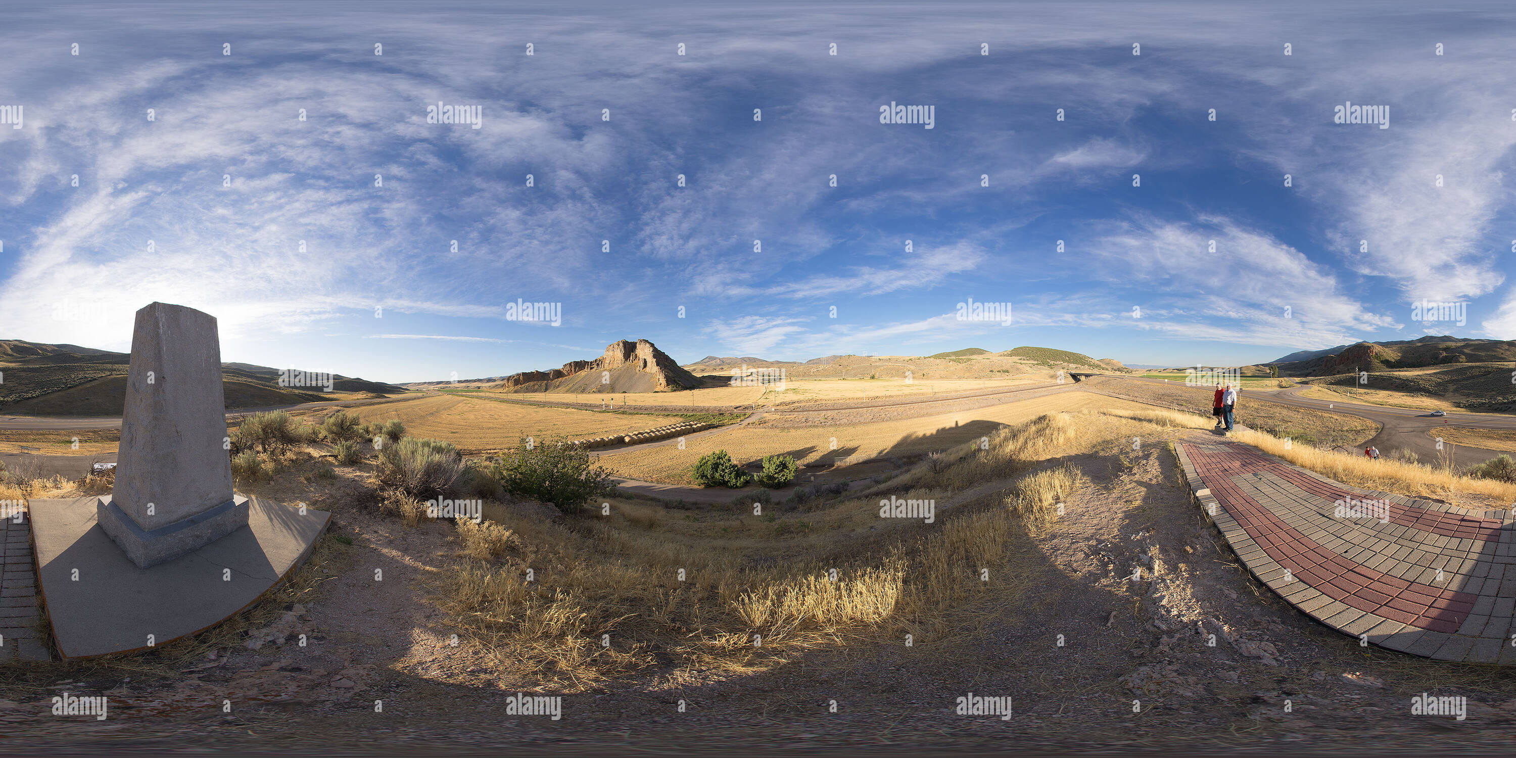 360° view of Red Rock Pass was the outlet for ancient Lake Bonneville ...