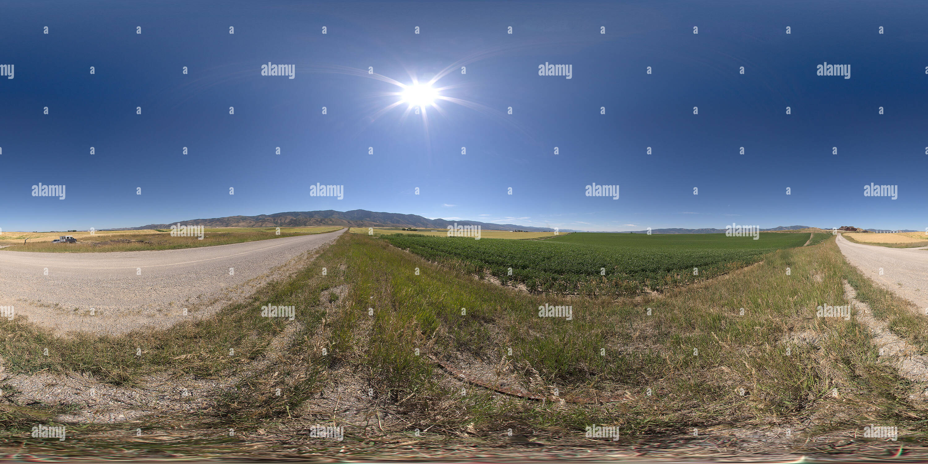 360° view of Potato fields at Niter Ice Cave - Alamy