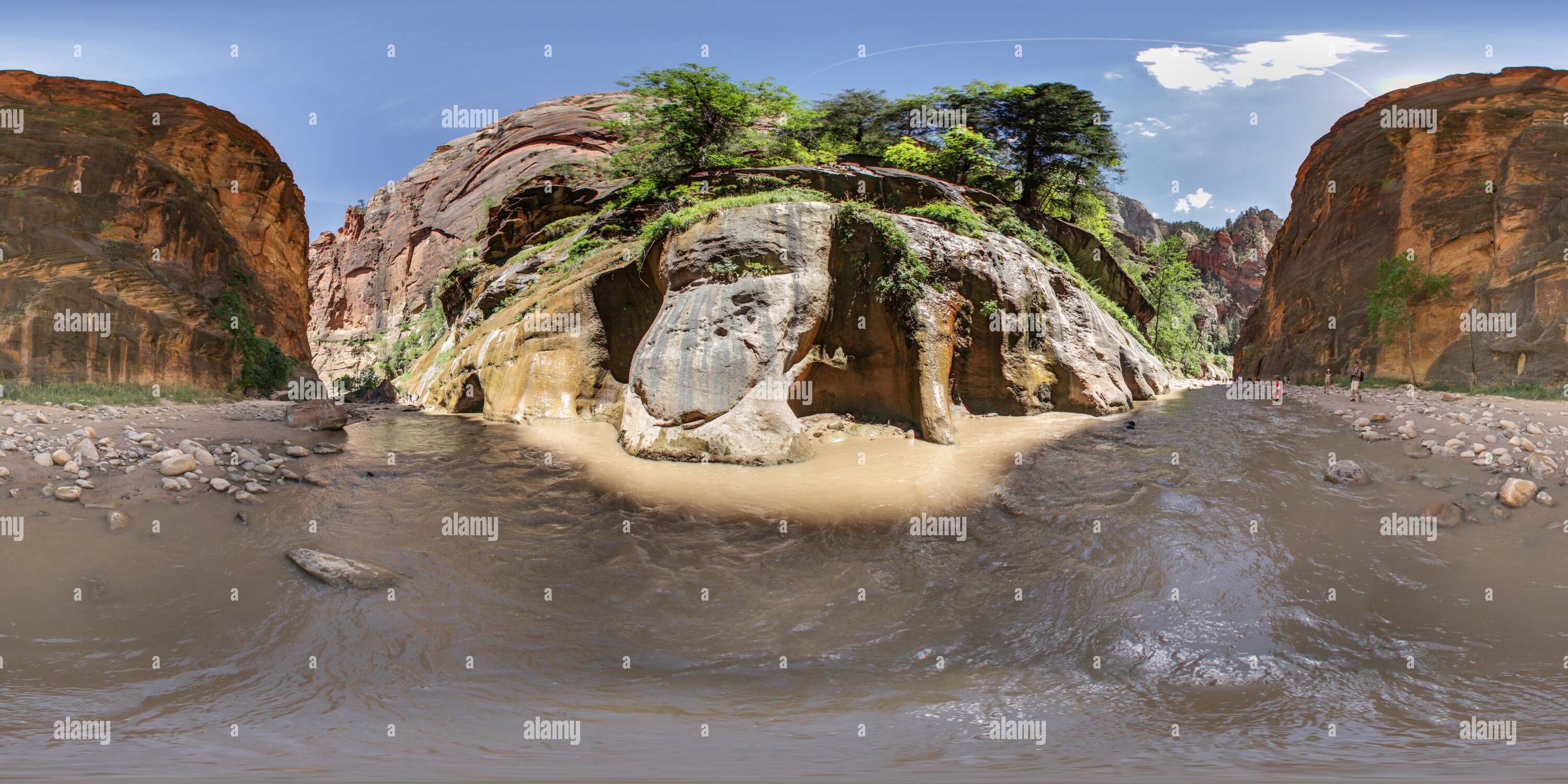 360° view of Zion The Narrows 1 - Alamy