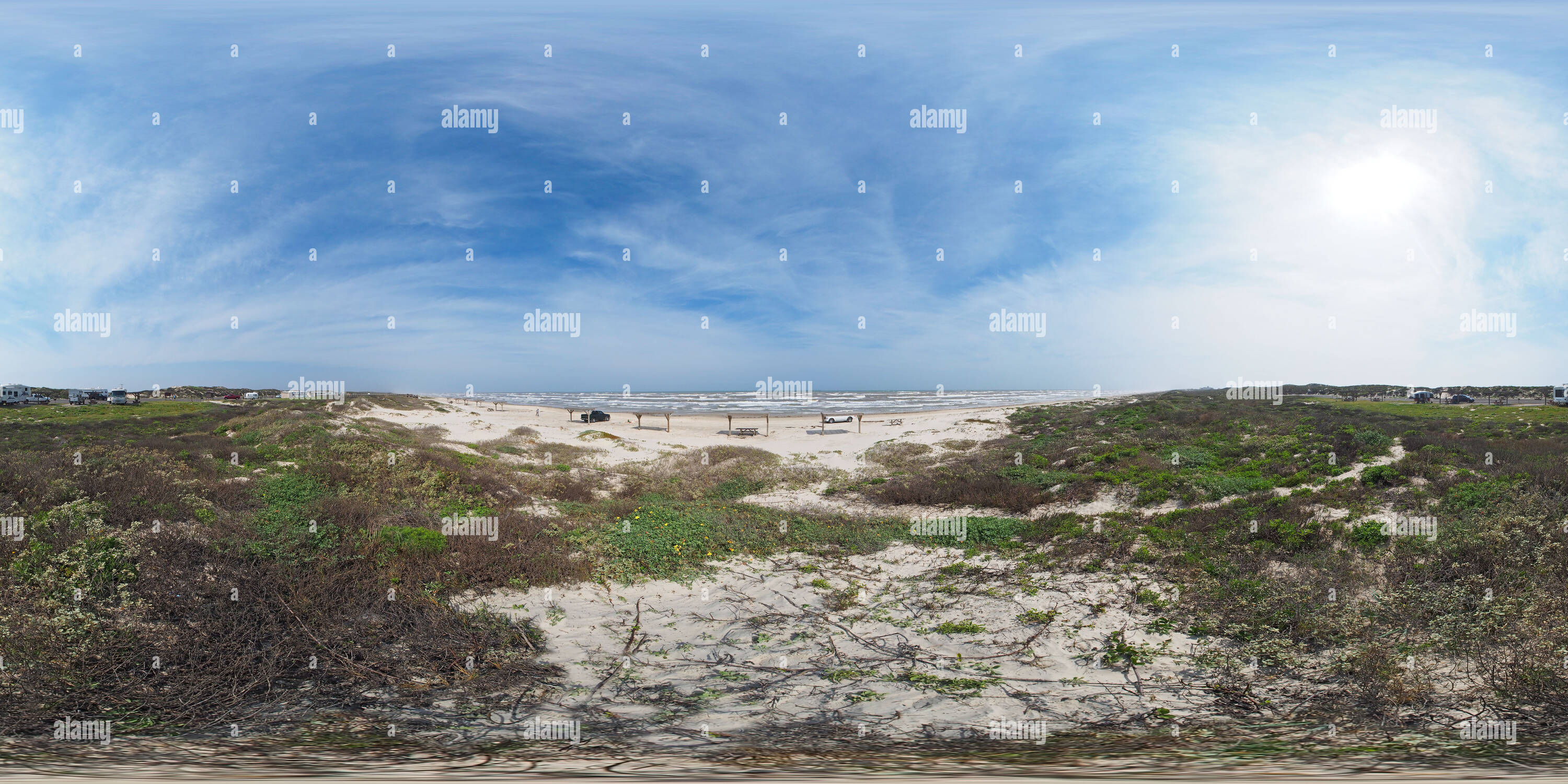 360° view of Dunes at Padre Island National Seashore - Alamy