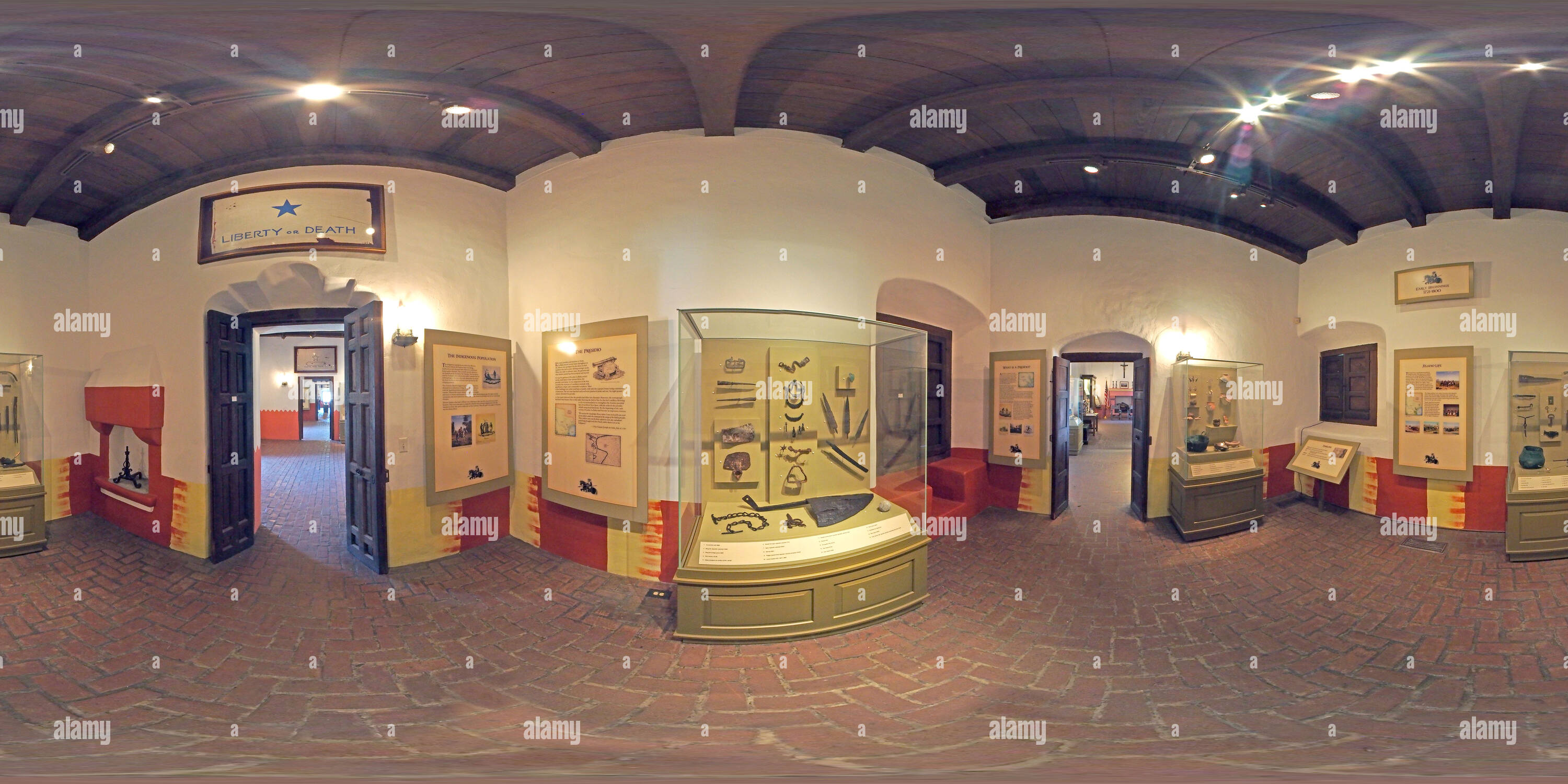 360° view of Presidio La Bahia Museum - Alamy