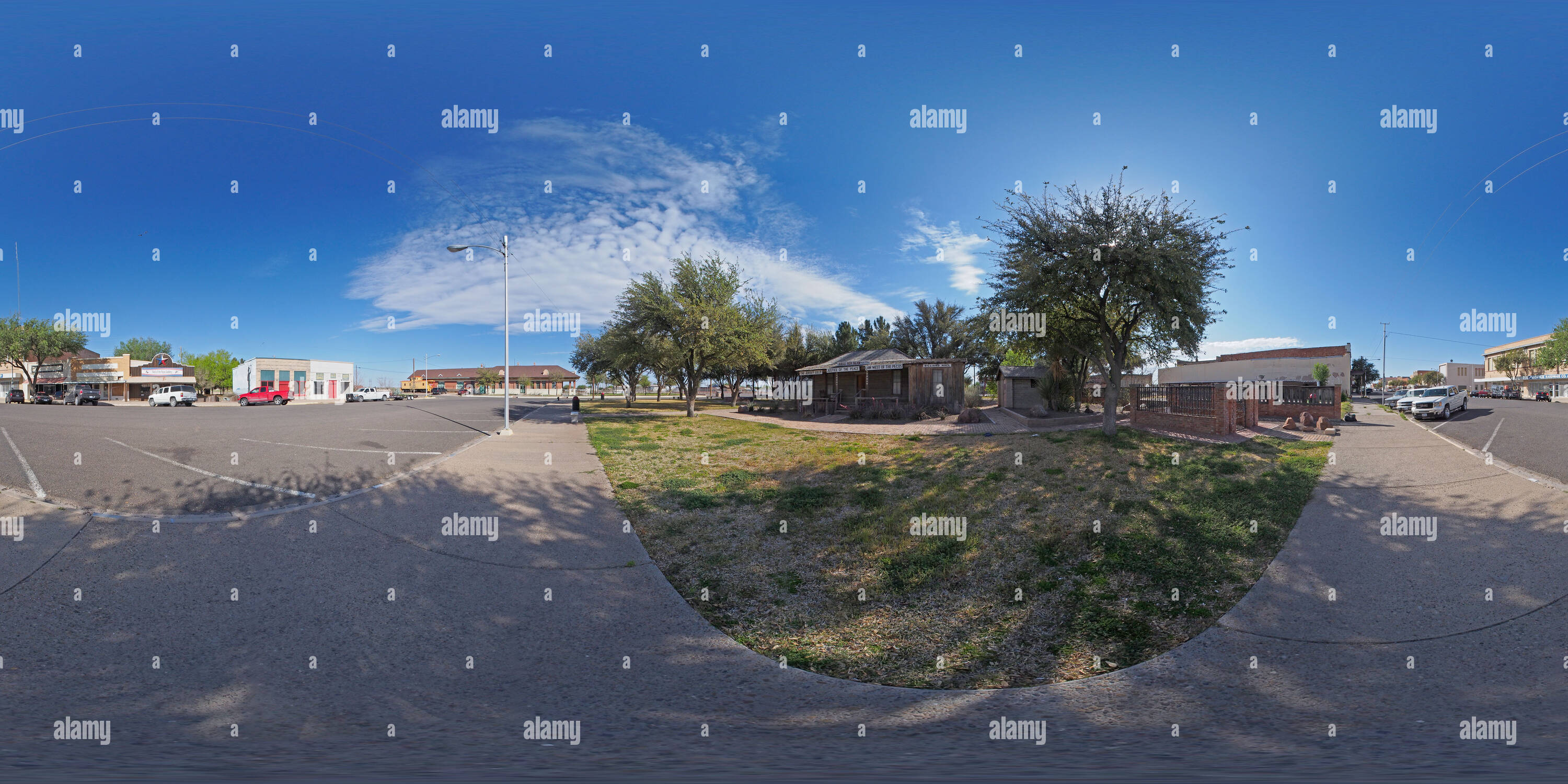 360° view of A replica of the Jersey Lilly Saloon at the Pecos Museum ...