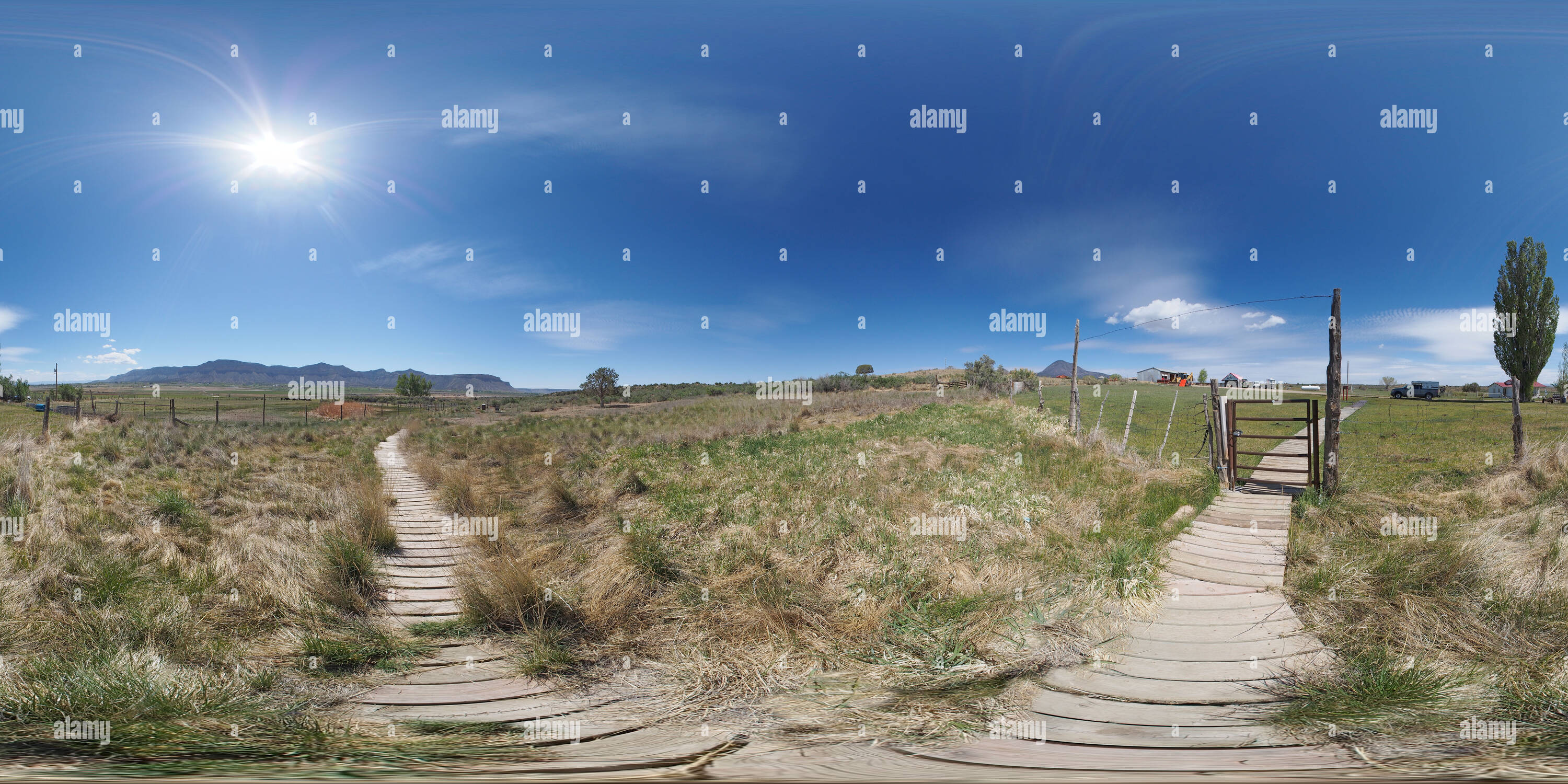 360° view of Yucca House access is through a ranch - Alamy