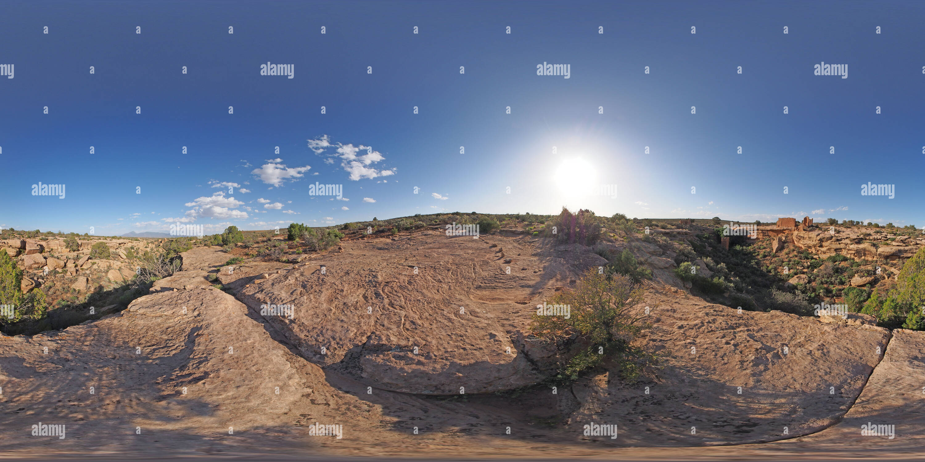 360° view of Square Tower House at Hovenweep - Alamy