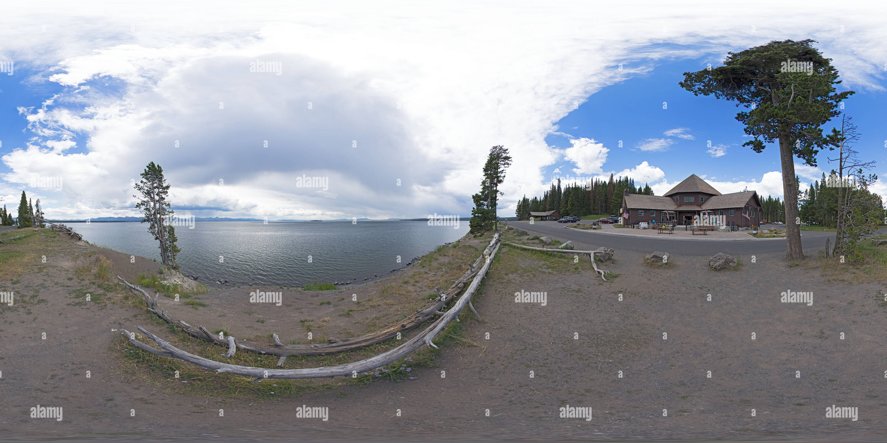 360° view of This part of Lake Lodge on Yellowstone Lake is now a ...