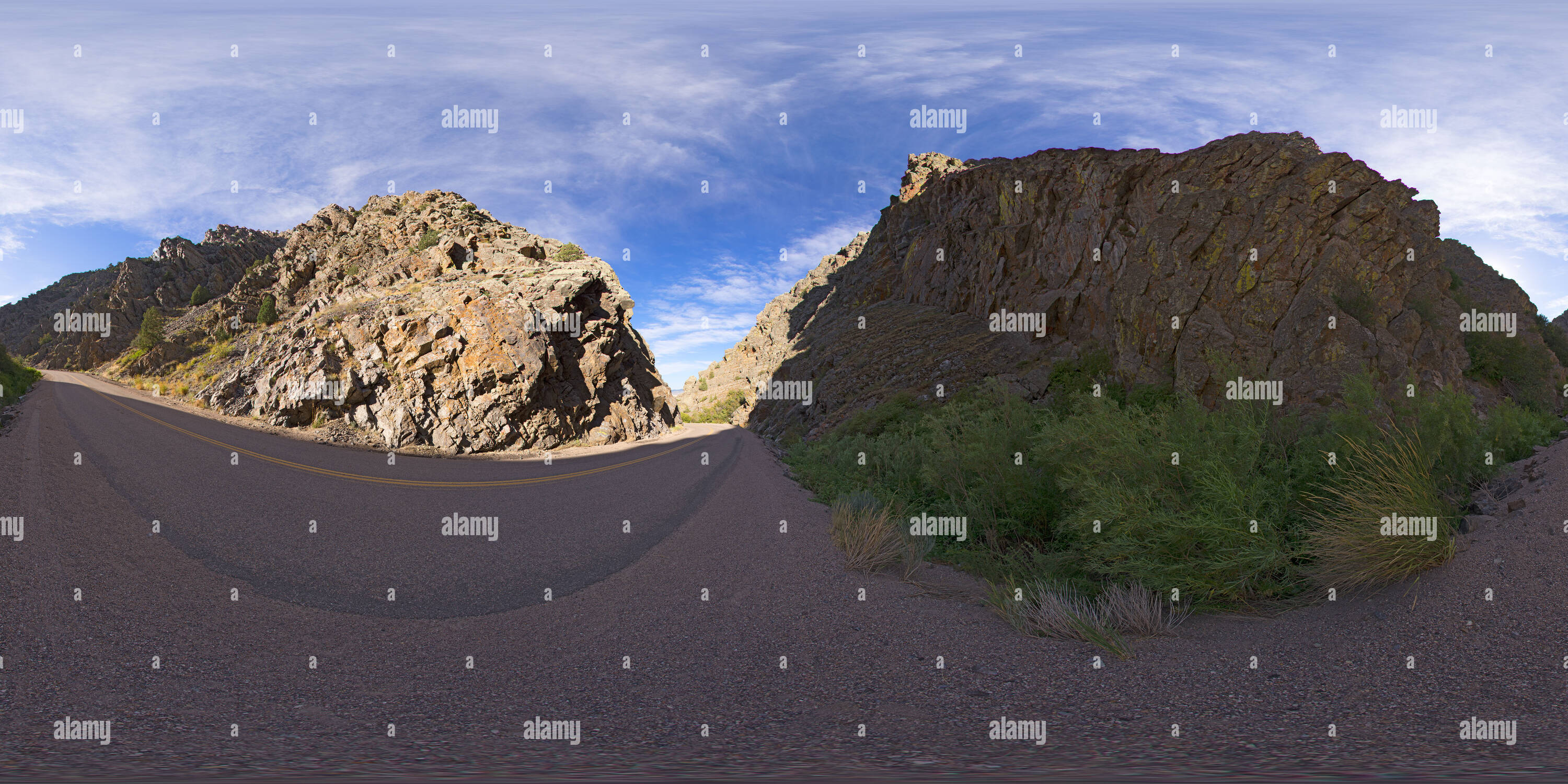 360° view of Narrow rocky defile of Garden Creek Gap - Alamy