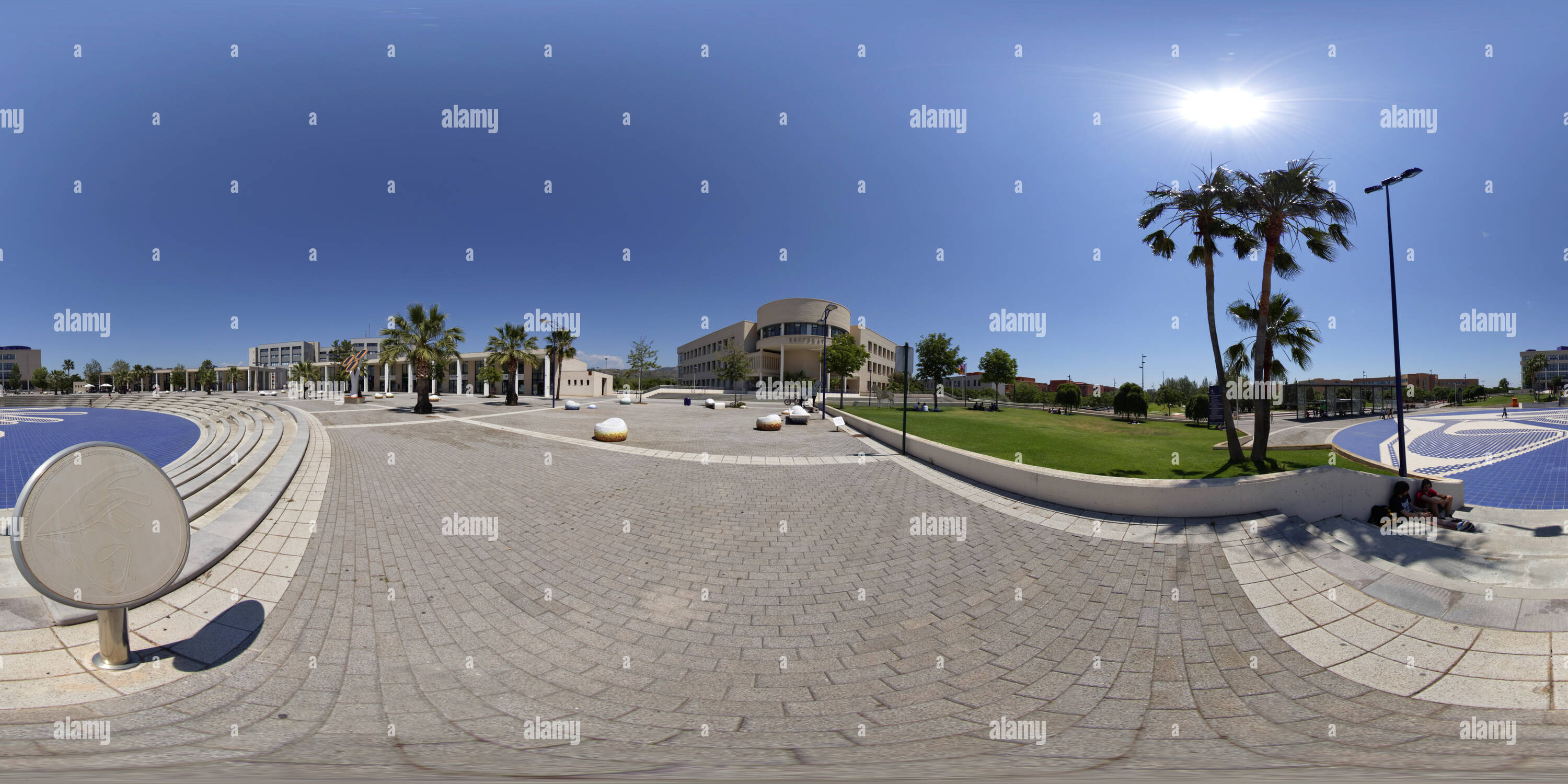 360° view of Jaume I University Agora 4 - Alamy