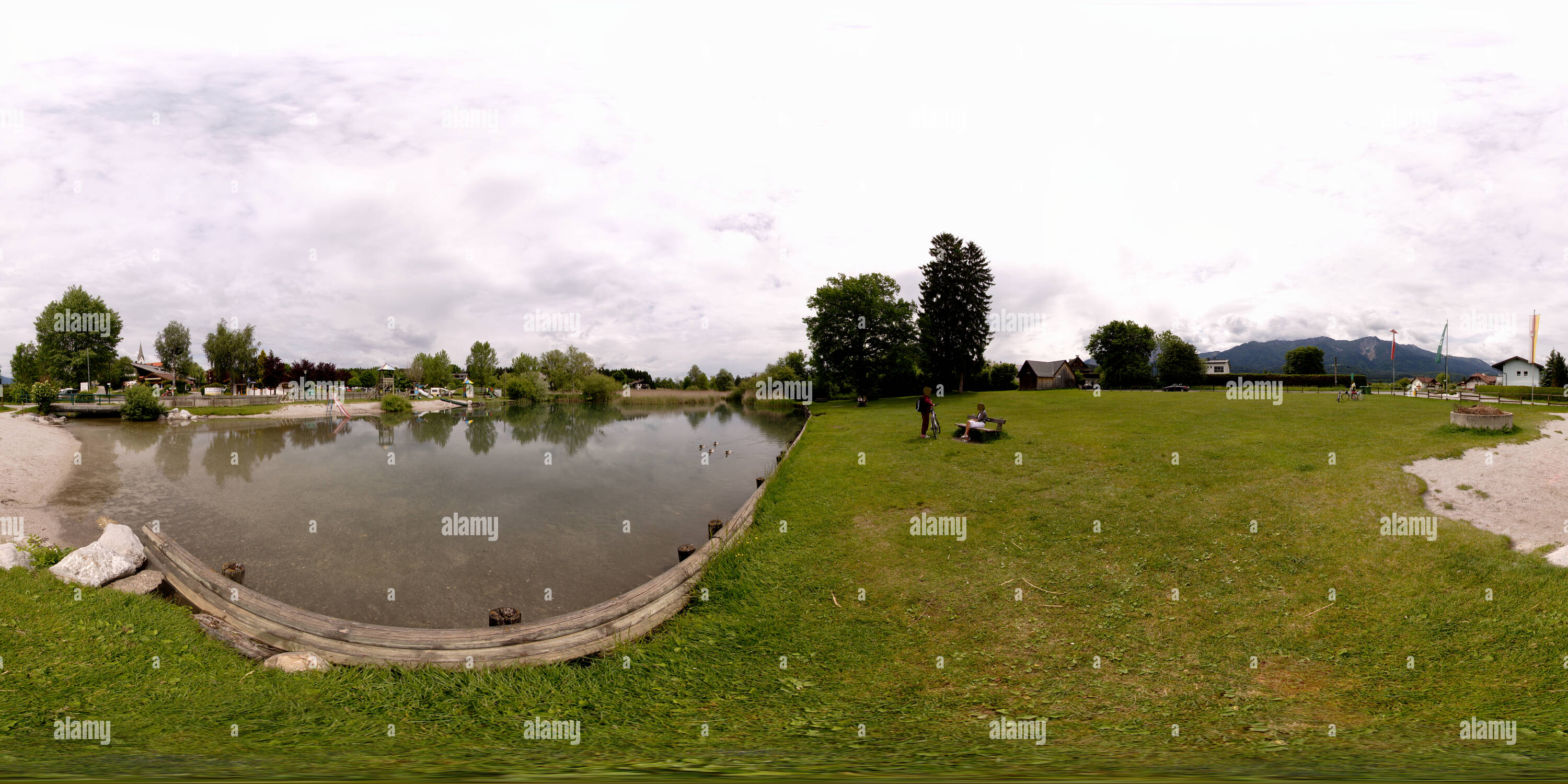 360° view of Dorfteich in Faak am See - Alamy