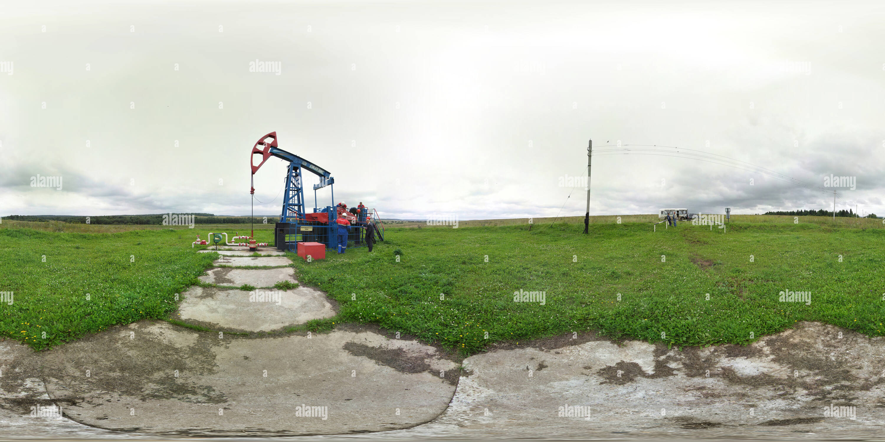 360° view of Oilfield "Kozubay" 2015 - Alamy