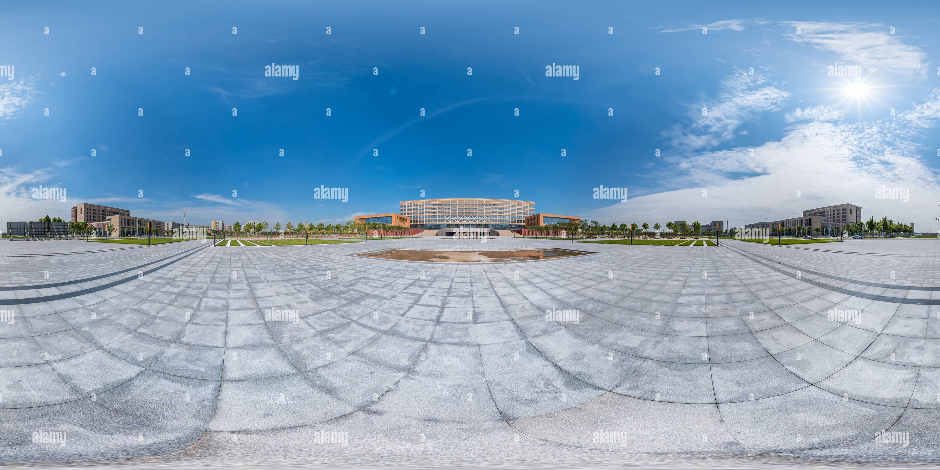 360° view of North China University of Science and Technology library ...
