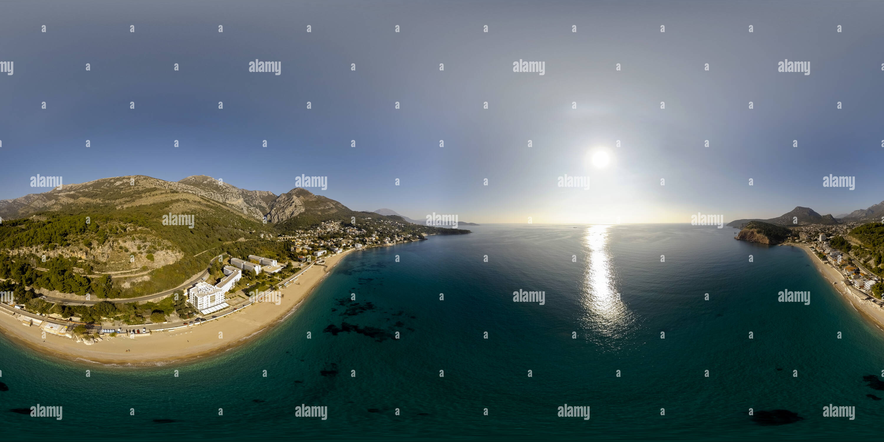 360° view of Sutomore - Montenegro Aerial Panorama - Alamy