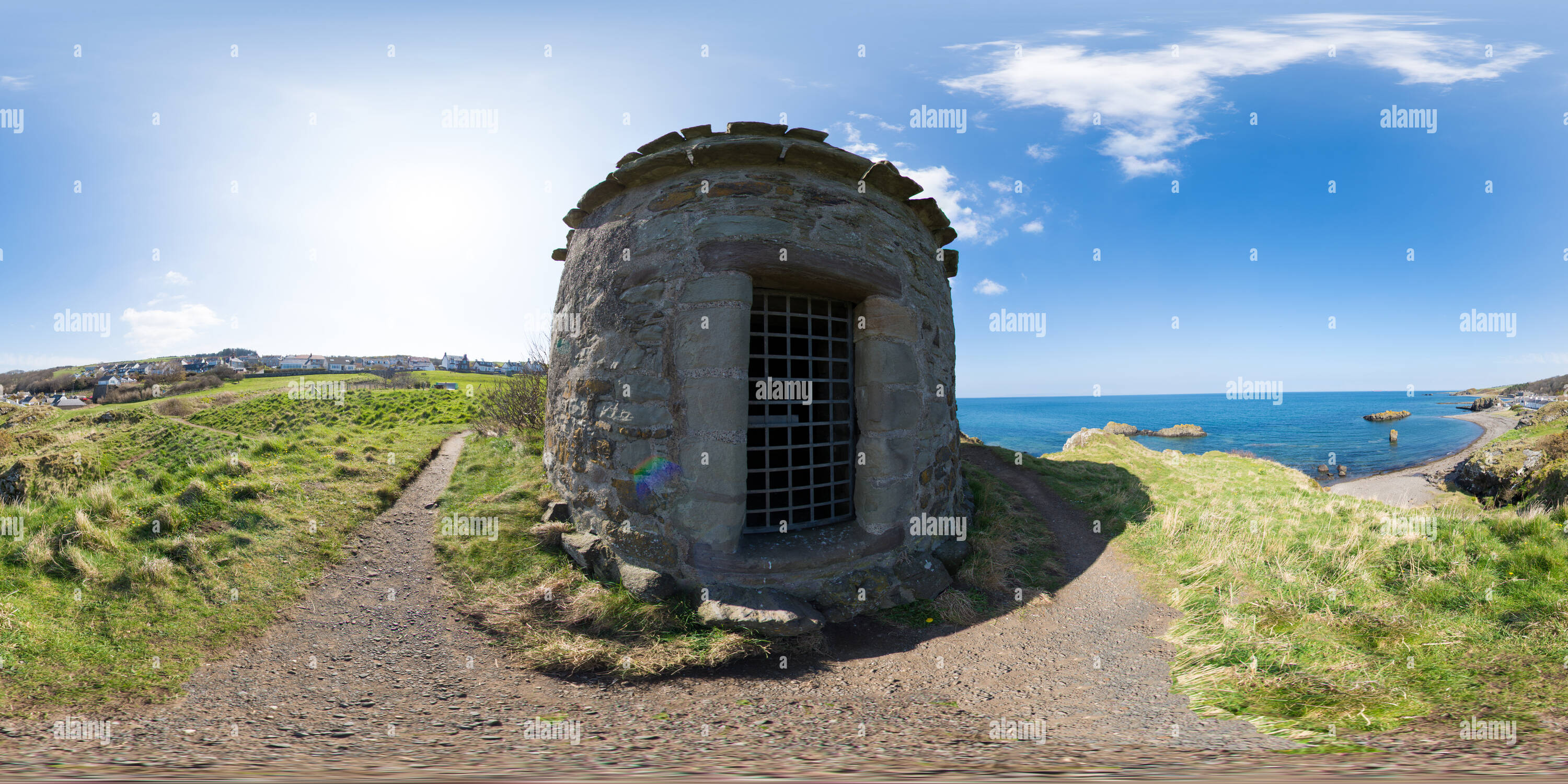 360° view of Dunure Castle Dovecot - Alamy