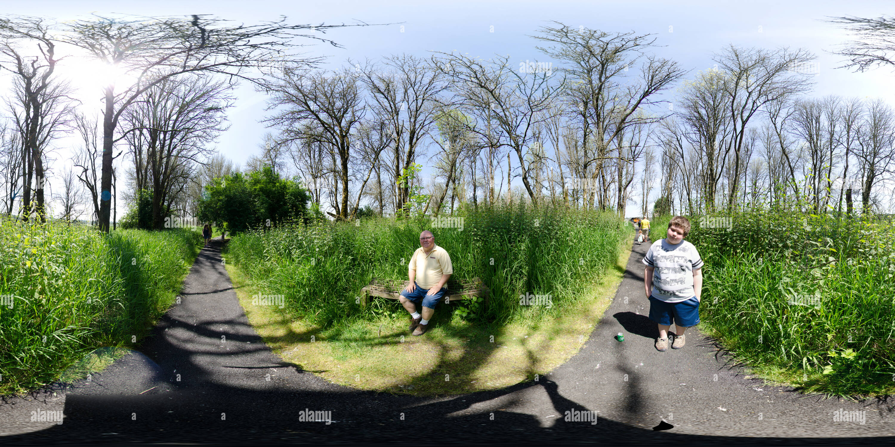 360° view of Ridgefield National Wildlife Refuge Blind Trail - Alamy