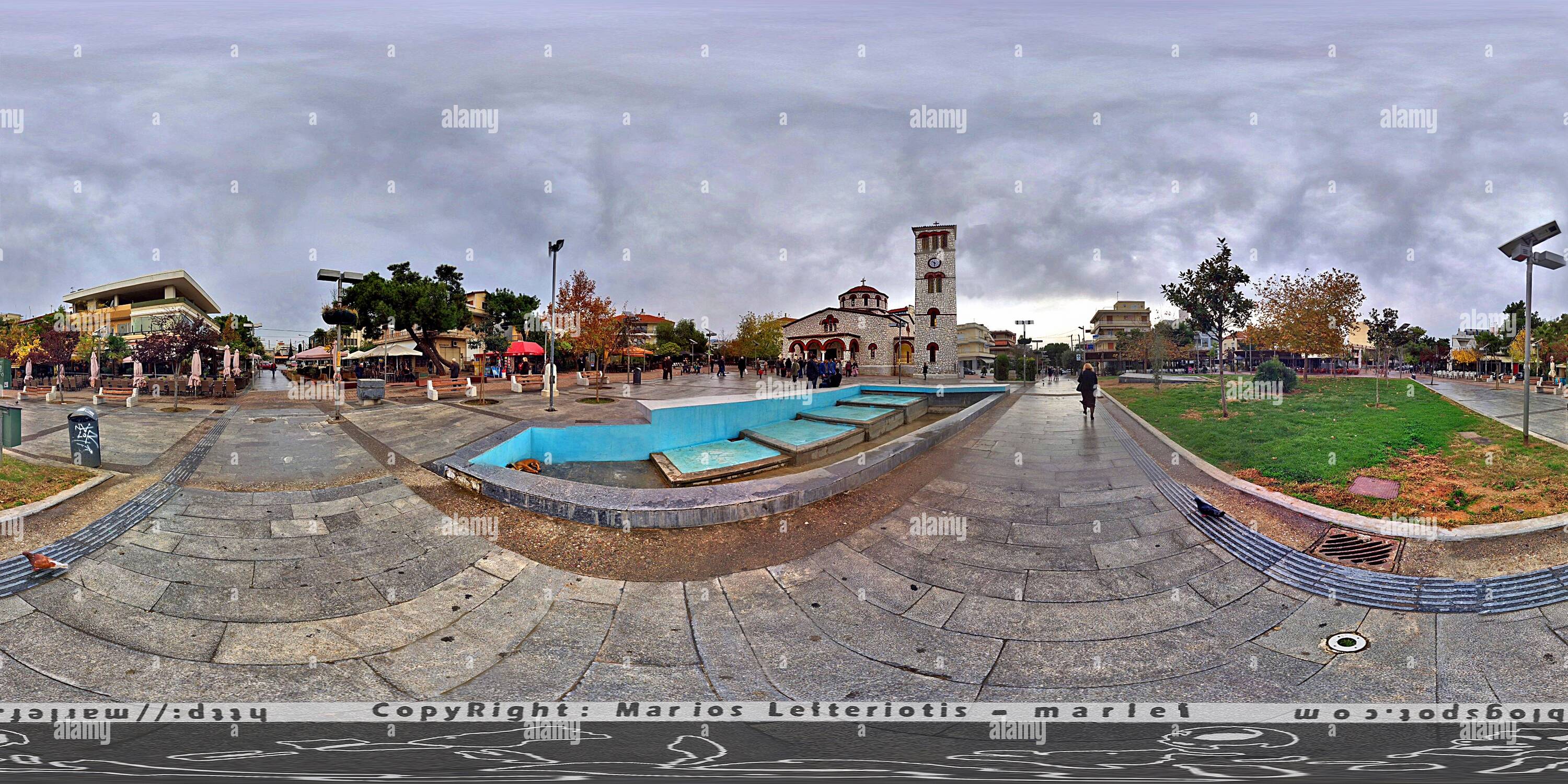 360° view of ATHENS, VRILISSIA ANALIPSEOS SQUARE - Alamy