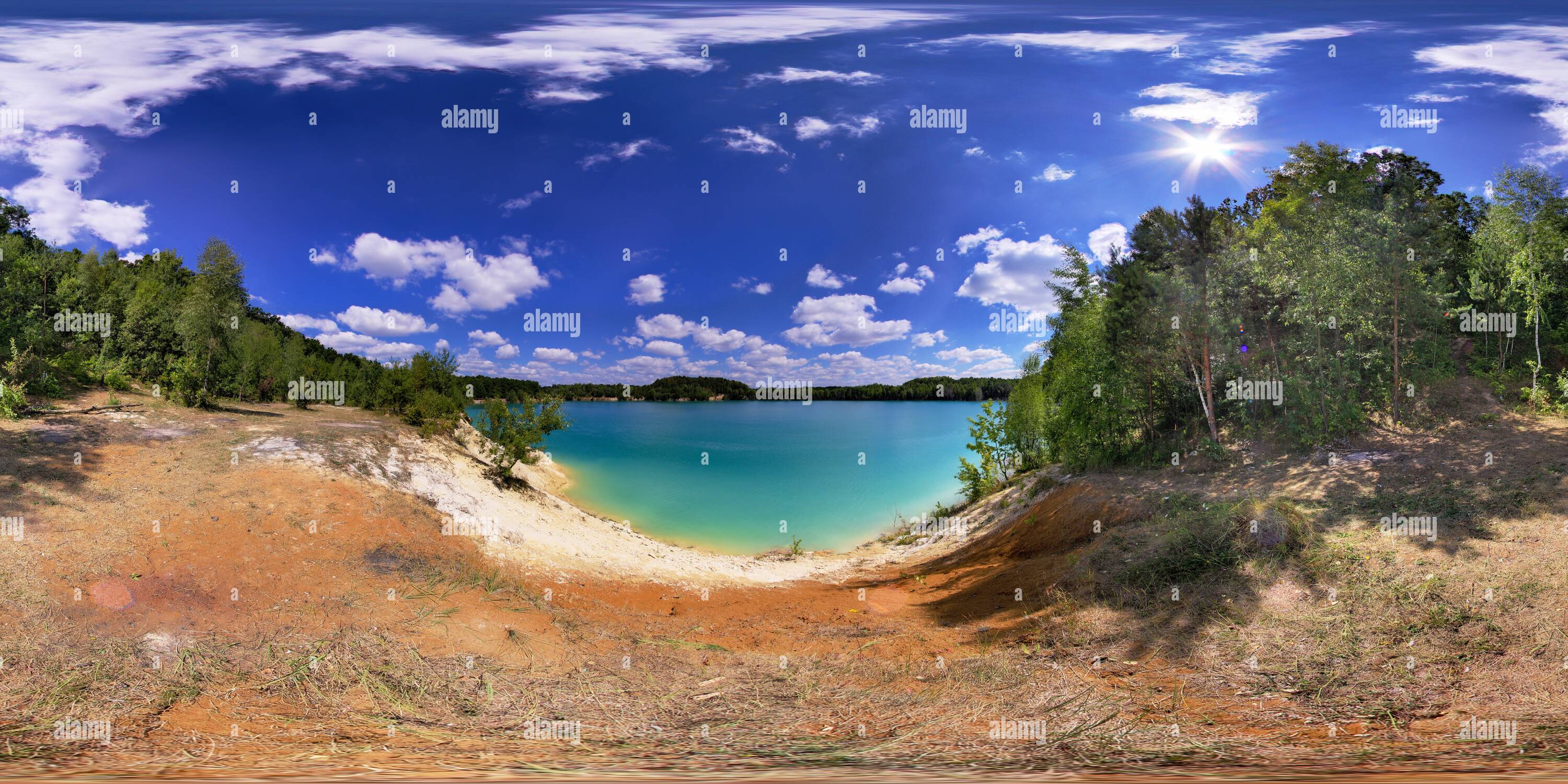 360° view of Drowned pit in Cherepashyntsi. Pano 3/5 - Alamy