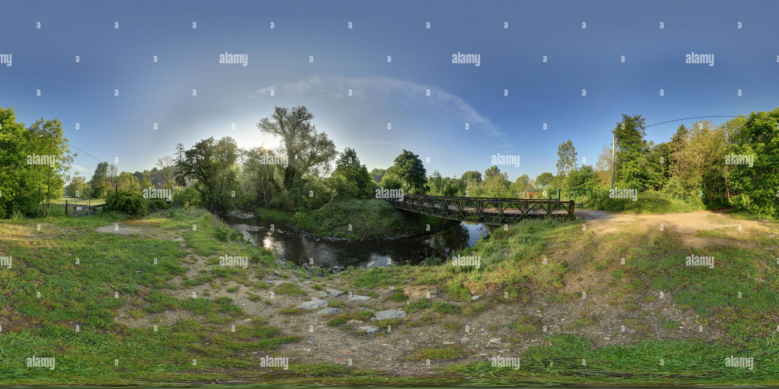 360° view of valley of the river wurm - Alamy