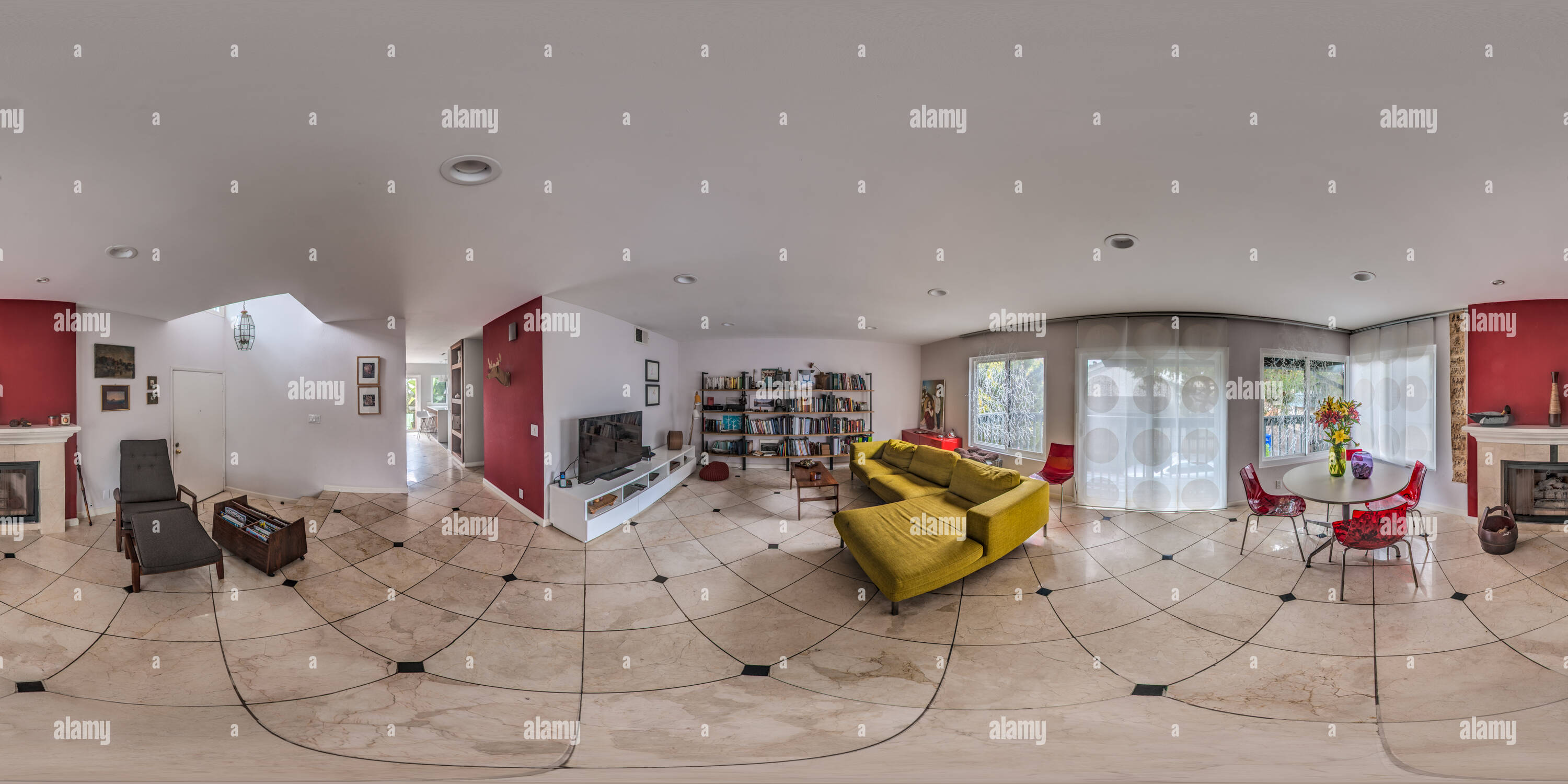 360° view of Marcella's and Giovanni's Living Room - Alamy