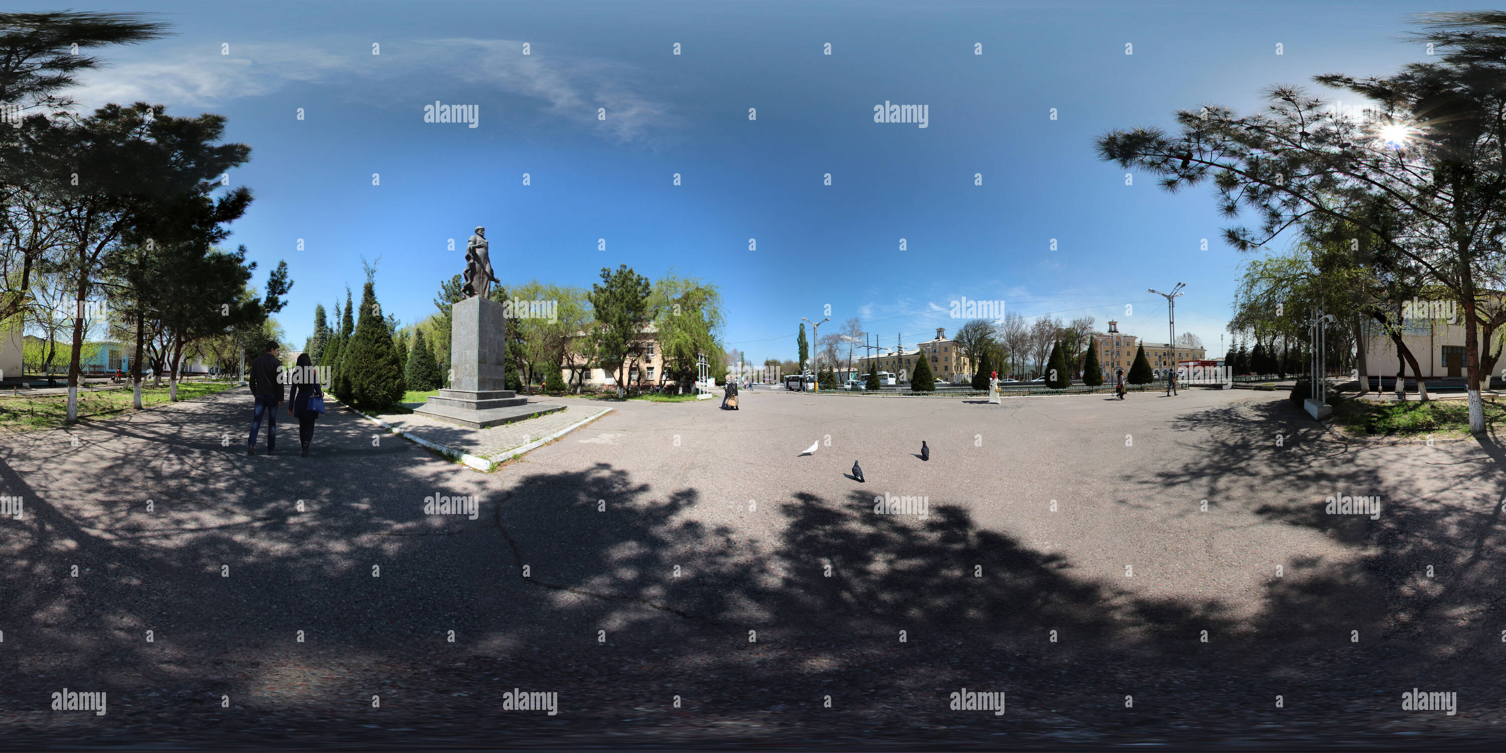 360° view of City center Chirchik. Area Navoi - Alamy