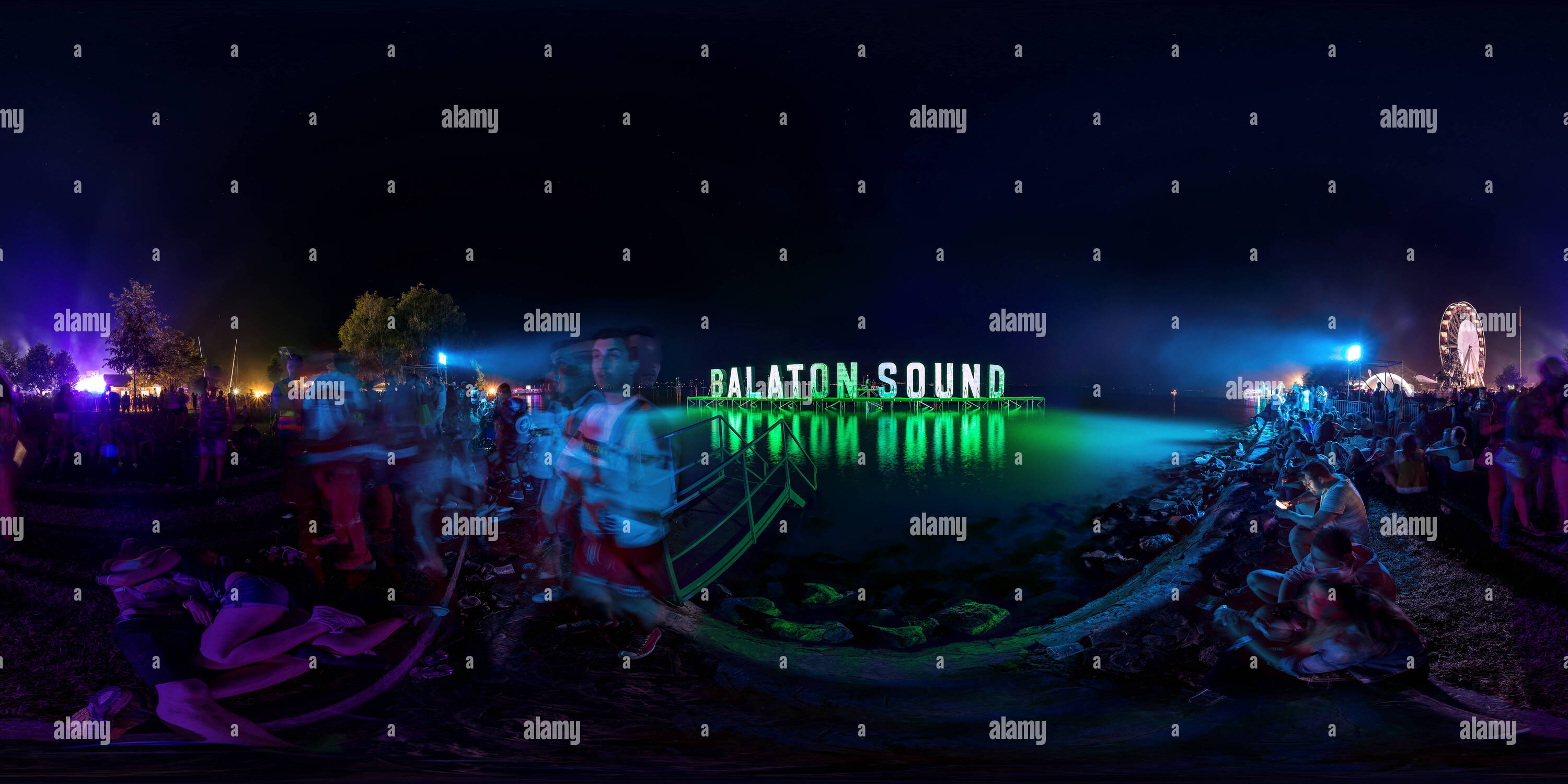 360° view of Balaton Sound Balaton Sound Music Festival 43 - Alamy