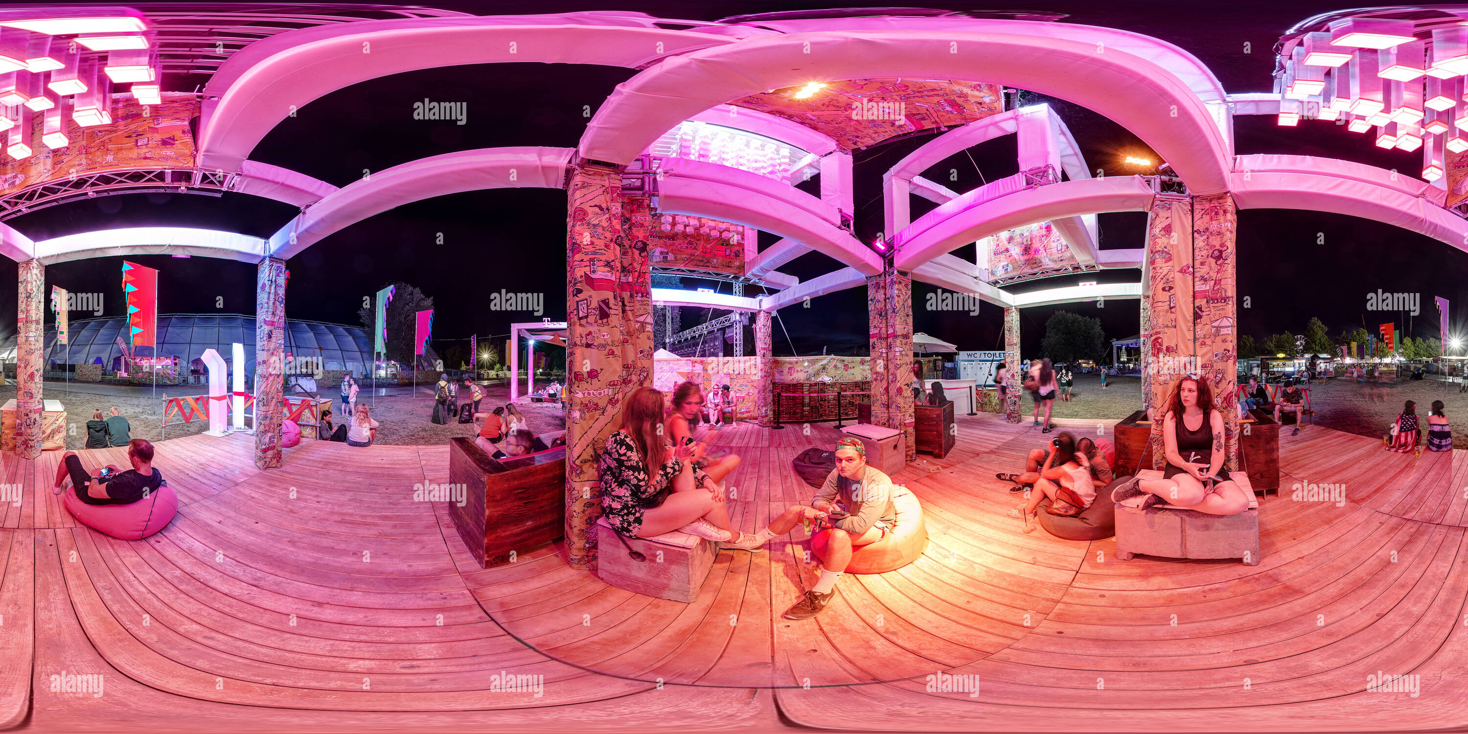 360° view of Balaton Sound Balaton Sound Music Festival 39 - Alamy