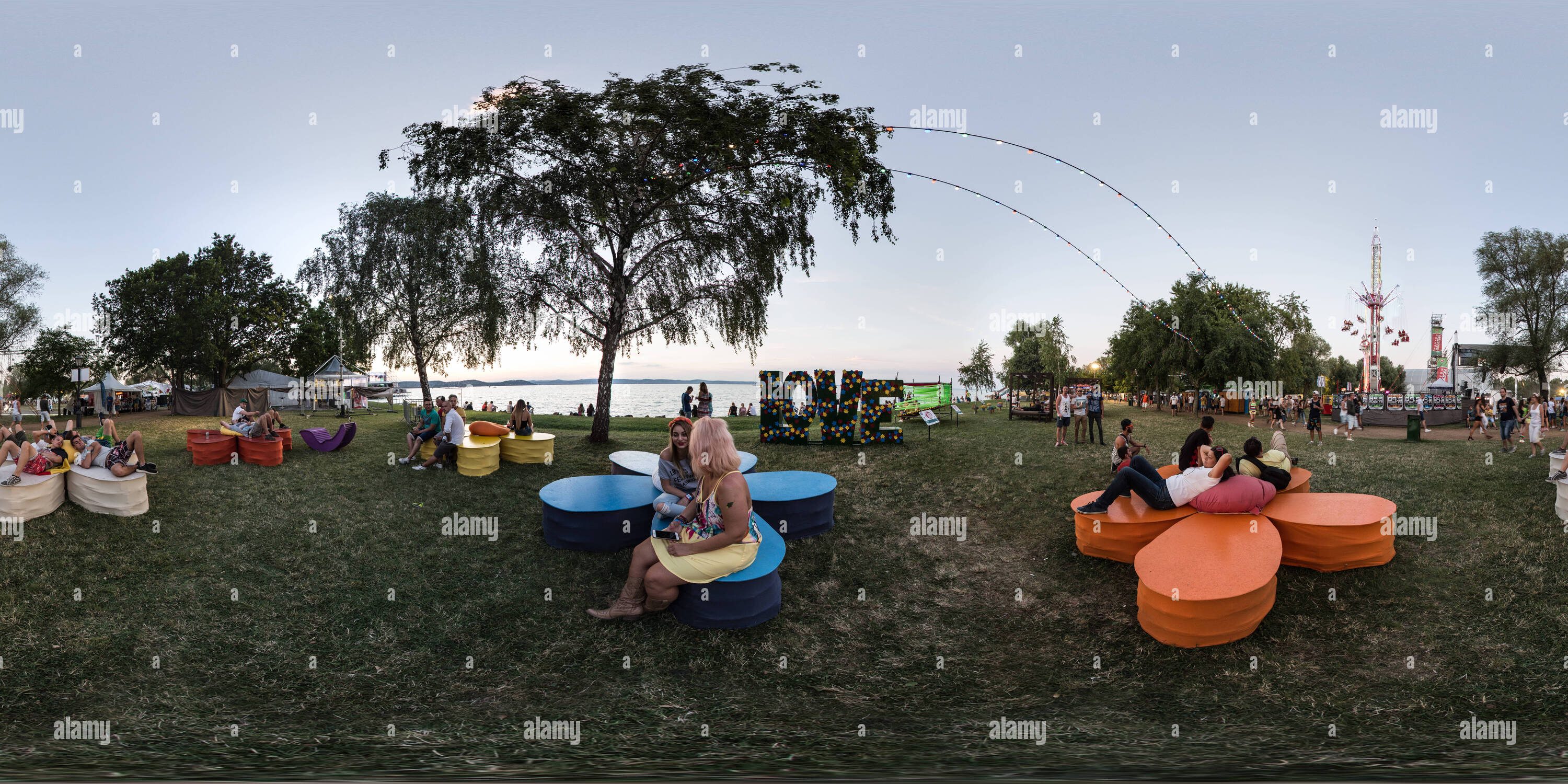 360° view of Balaton Sound Balaton Sound Music Festival 71 - Alamy