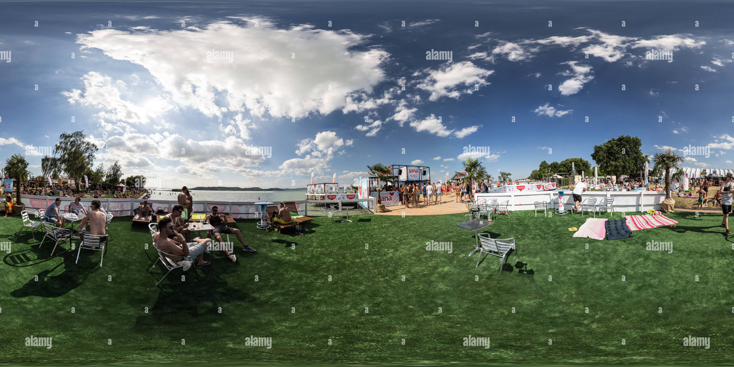 360° view of Balaton Sound Balaton Sound Music Festival 59 - Alamy