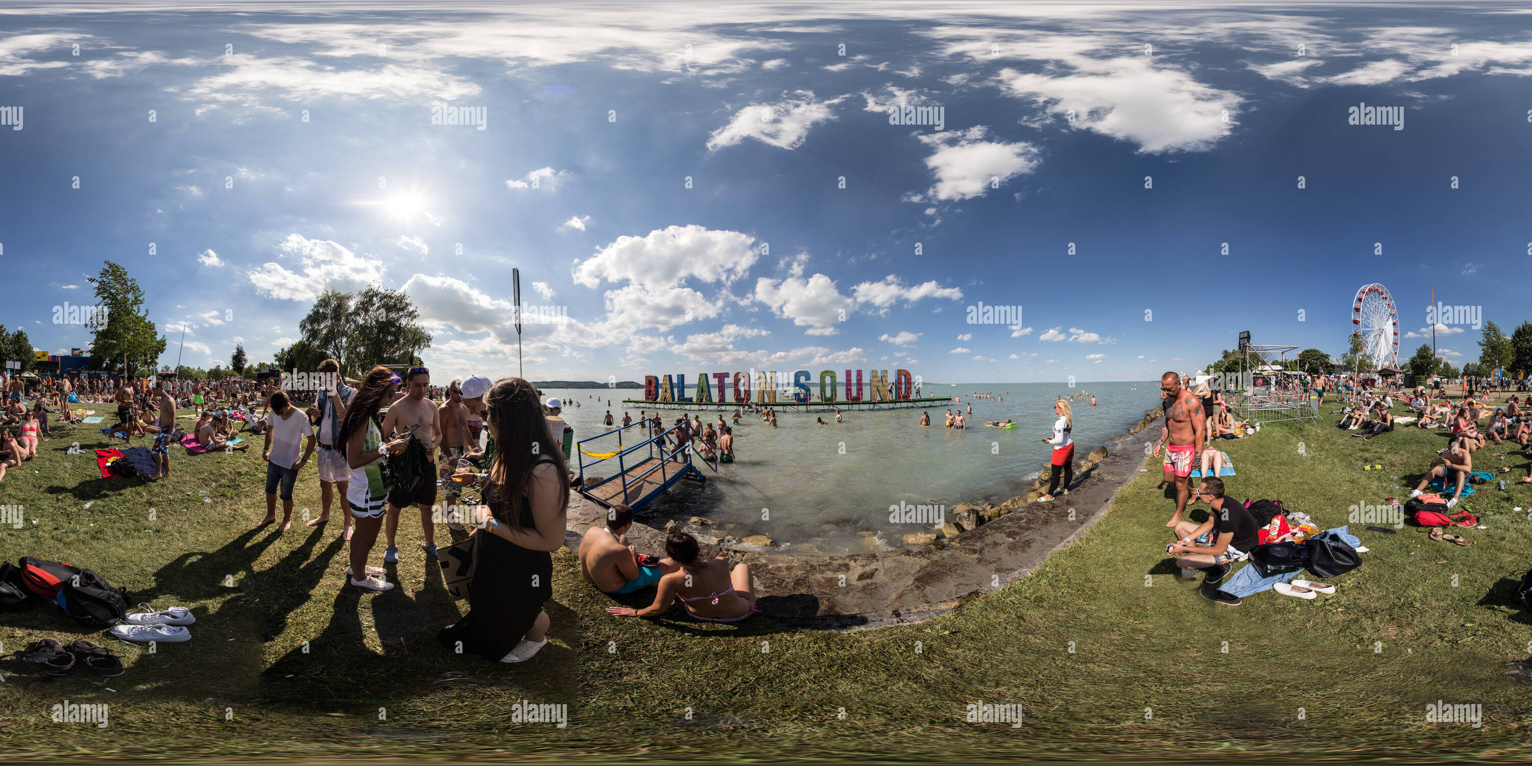 360° view of Balaton Sound Balaton Sound Music Festival 56 - Alamy
