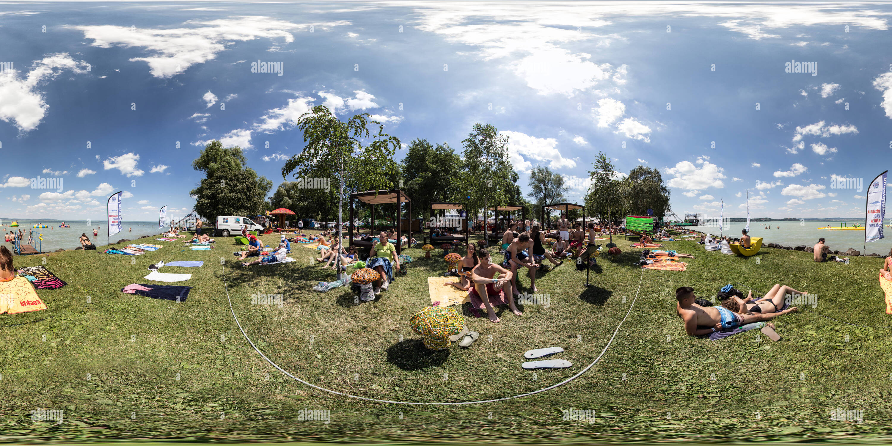 360° view of Balaton Sound Balaton Sound Music Festival 49 - Alamy