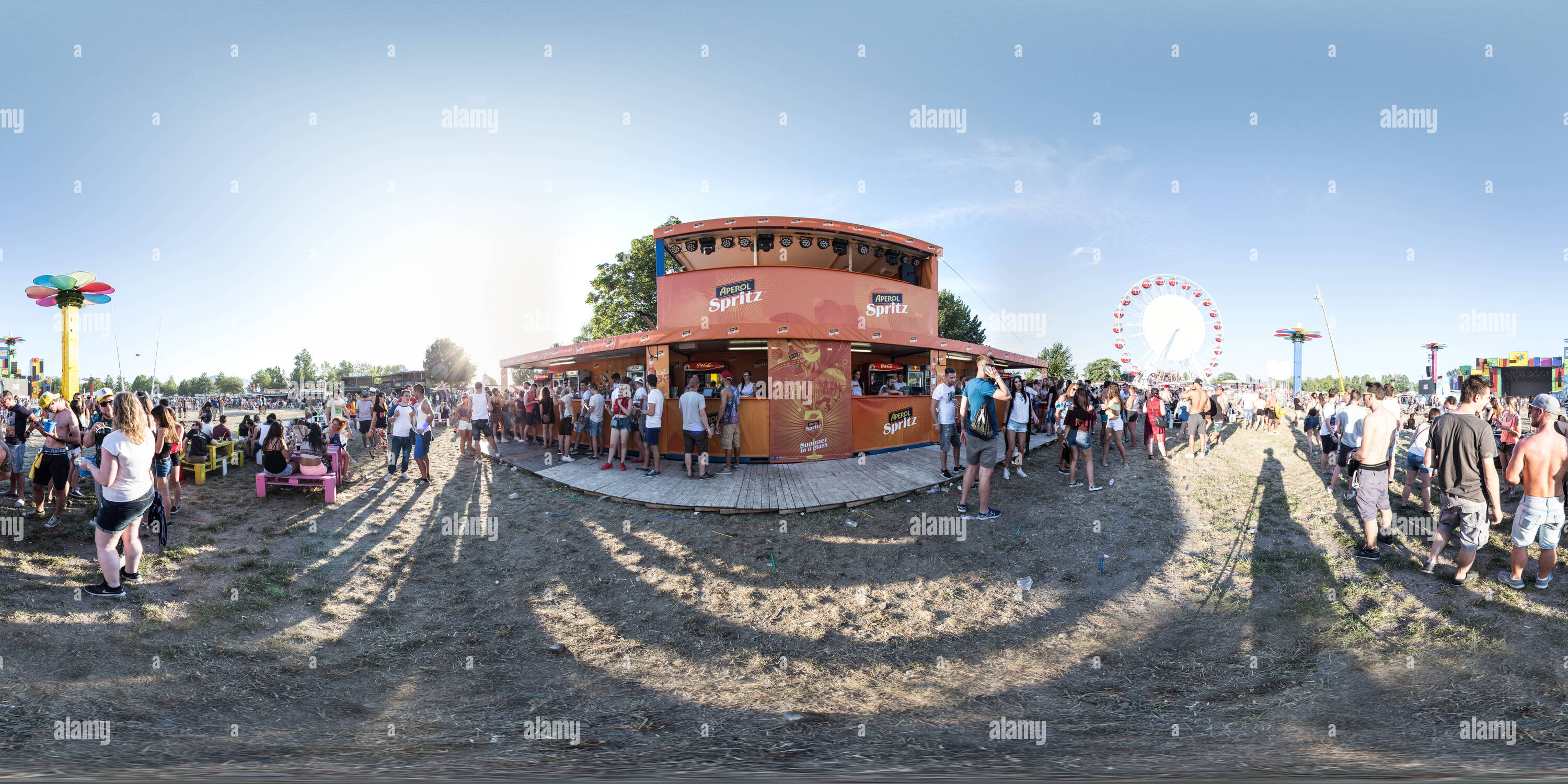 360° view of Balaton Sound Balaton Sound Music Festival 63 - Alamy