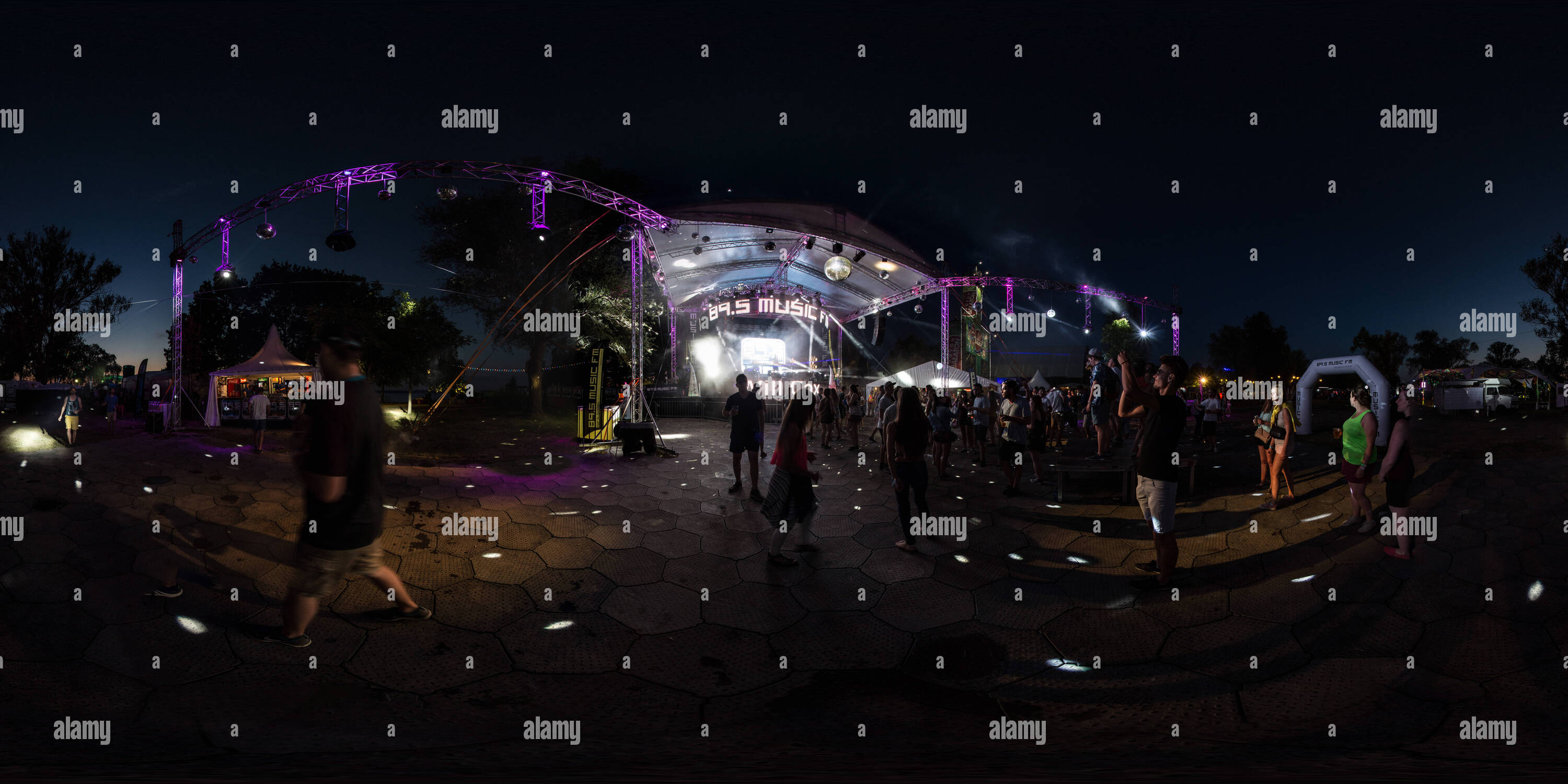 360° view of Balaton Sound Balaton Sound Music Festival 73 - Alamy