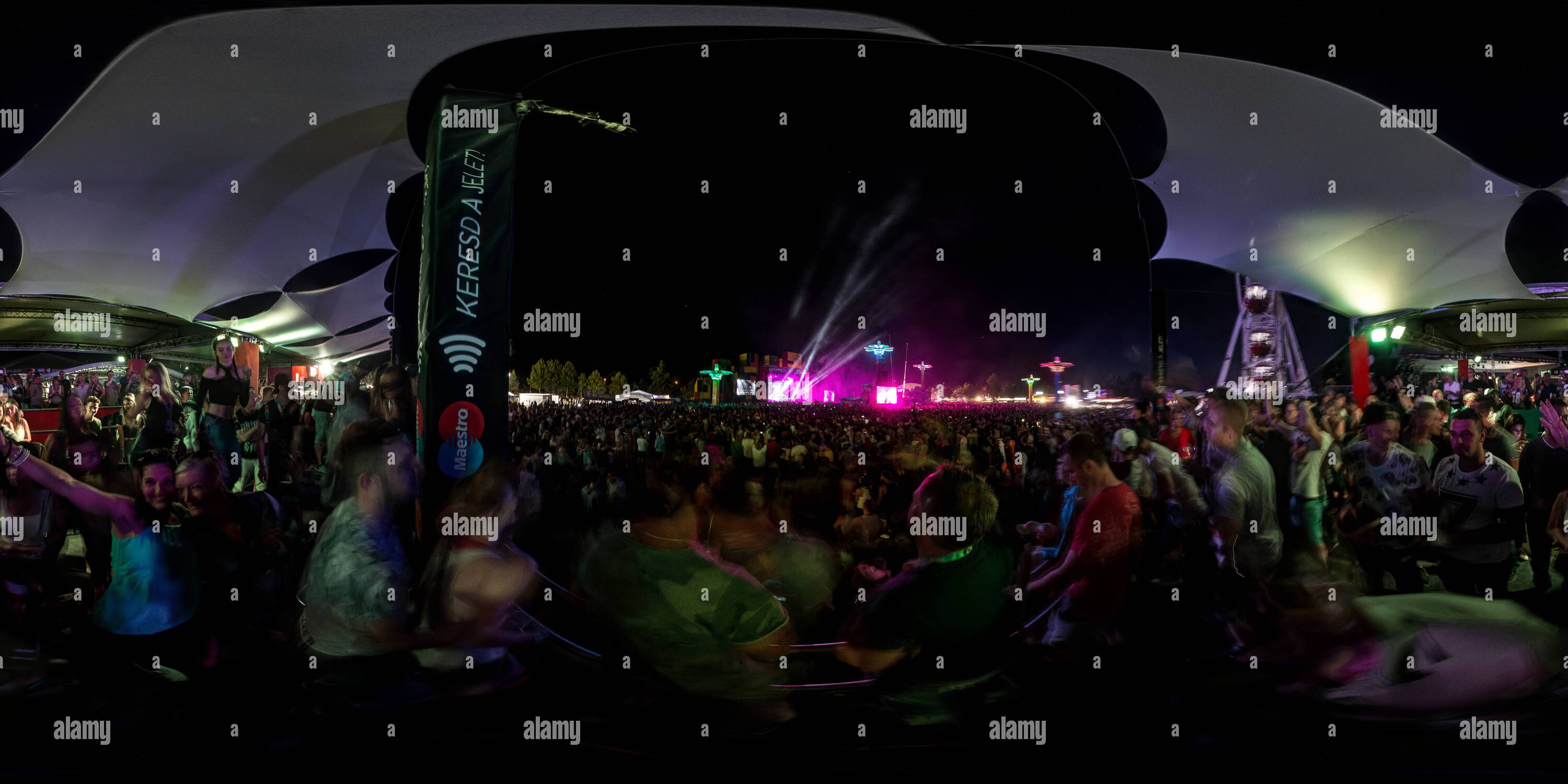 360° view of Balaton Sound Balaton Sound Music Festival 77 - Alamy