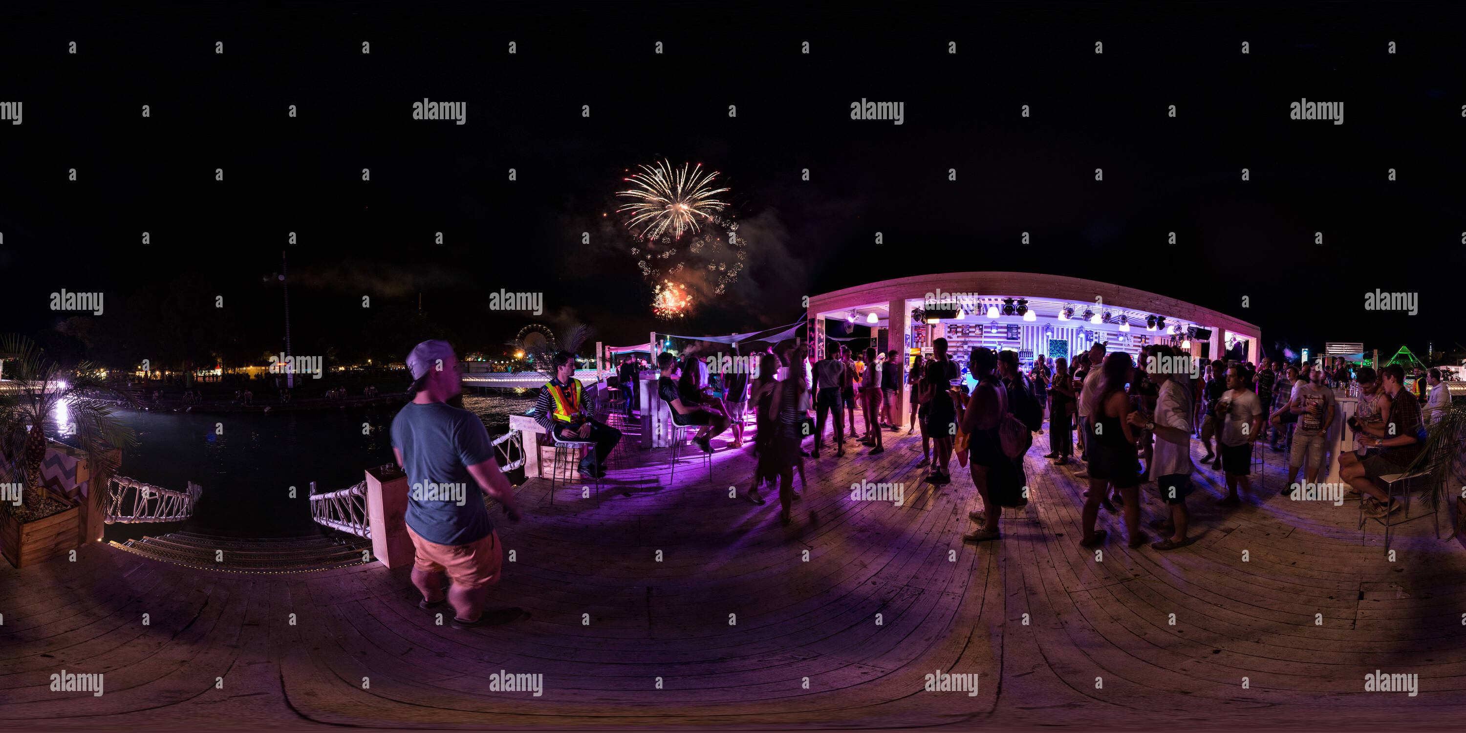 360° view of Balaton Sound Balaton Sound Music Festival 79 - Alamy