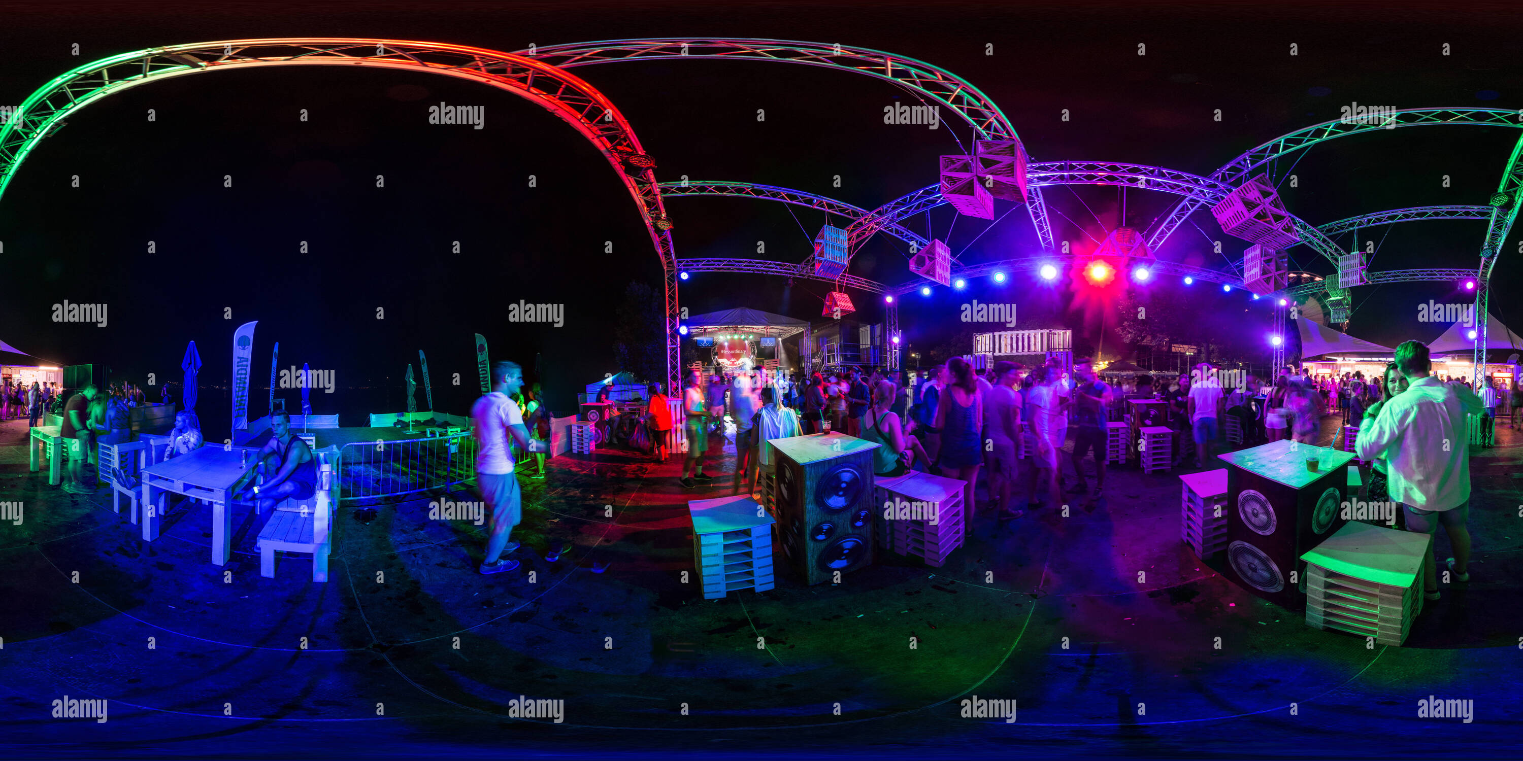 360° view of Balaton Sound Balaton Sound Music Festival 80 - Alamy