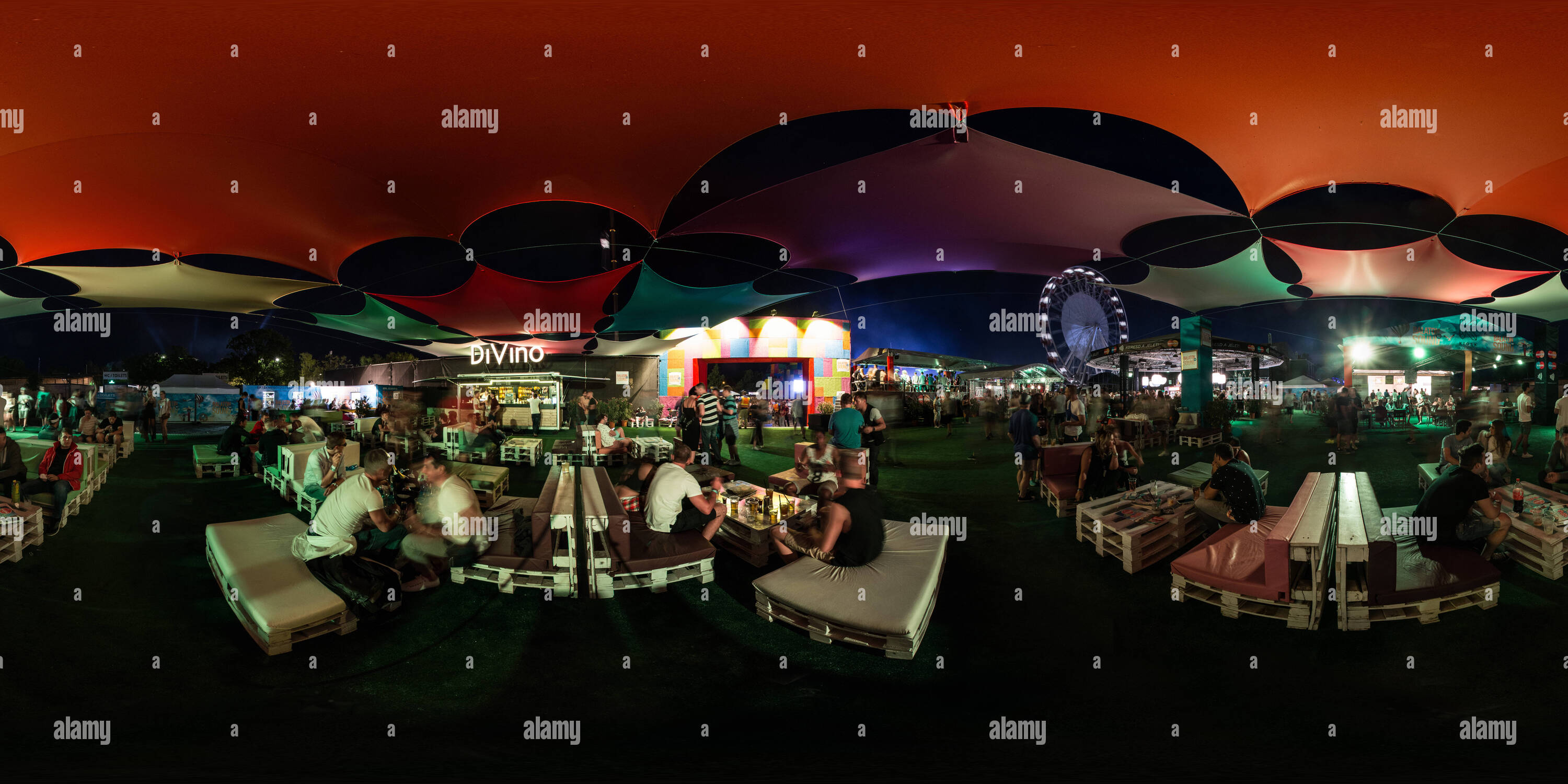 360° view of Balaton Sound Balaton Sound Music Festival 76 - Alamy