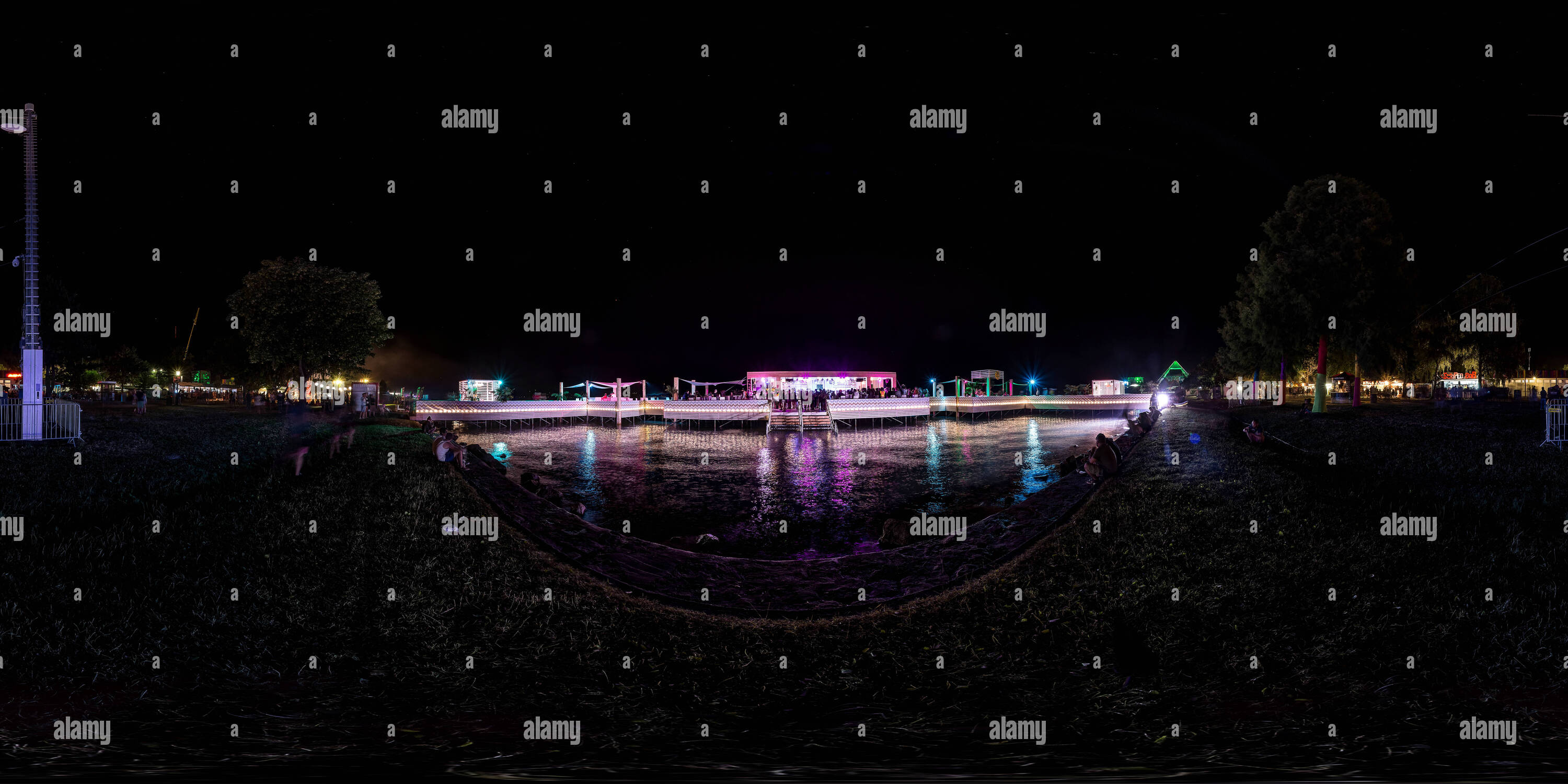 360° view of Balaton Sound Balaton Sound Music Festival 78 - Alamy