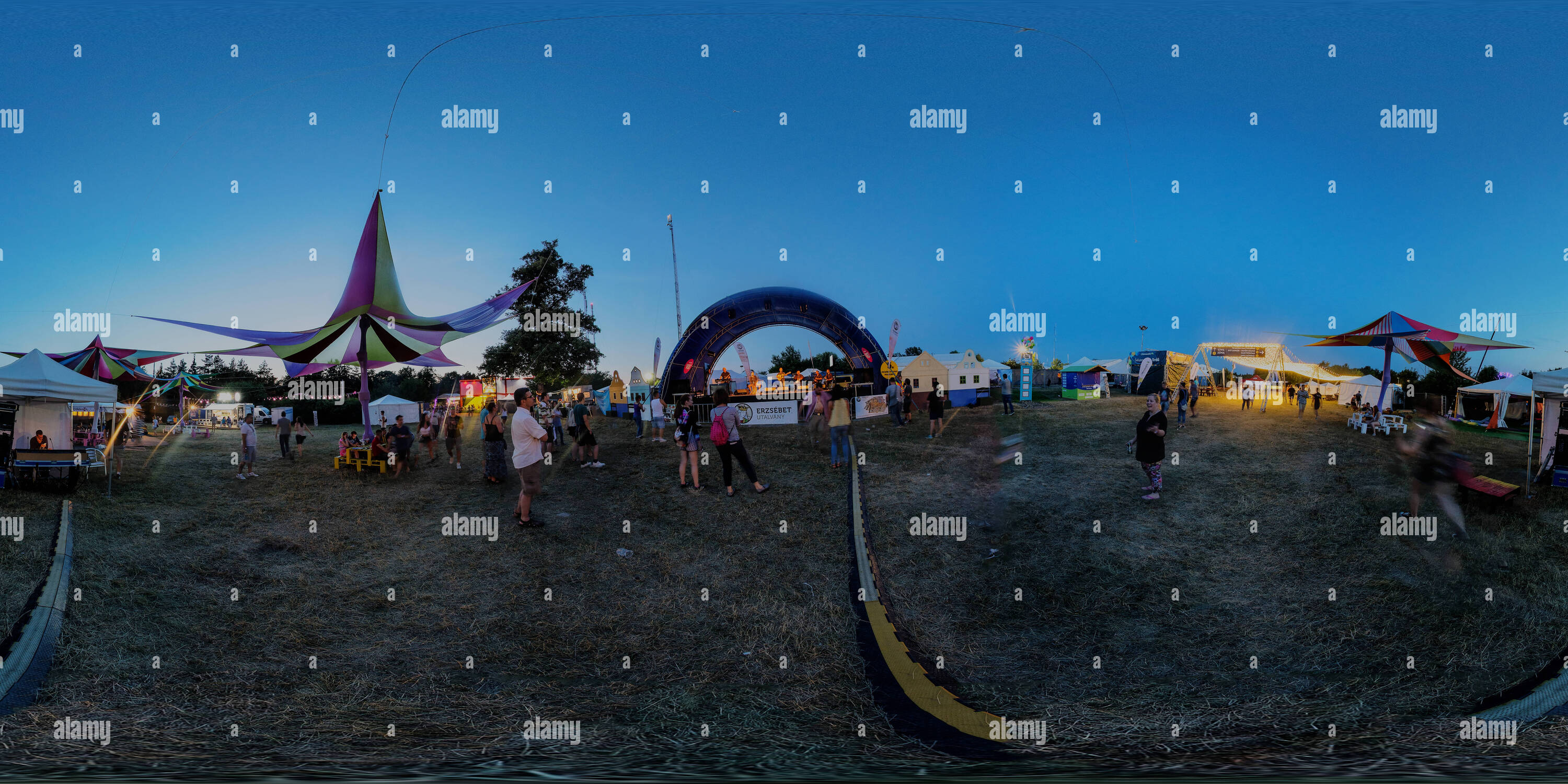 360° view of Balaton Sound Nappal Volt Festival 2016 19 - Alamy