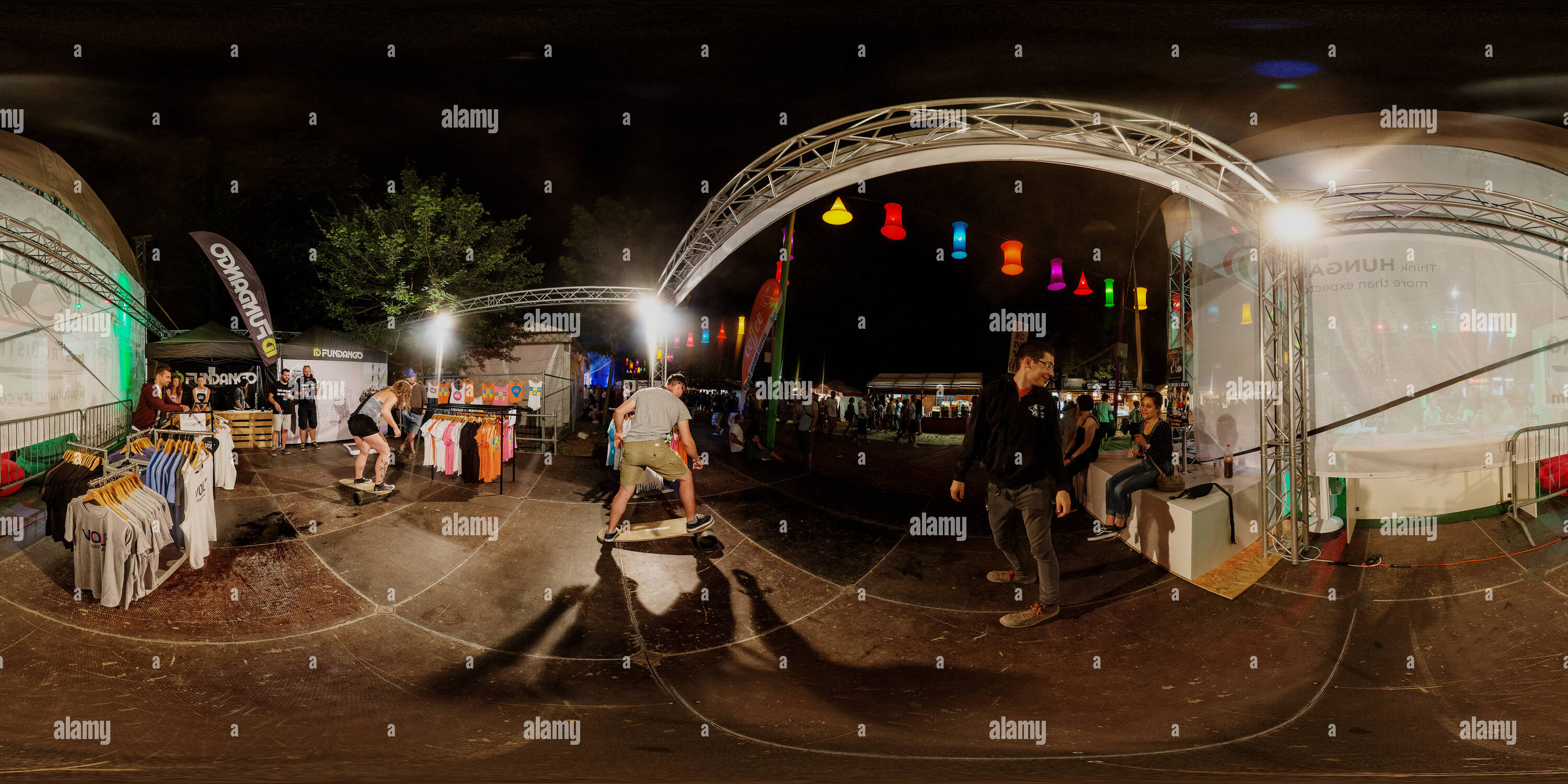 360° view of Balaton Sound Nappal Volt Festival 2016 58 - Alamy