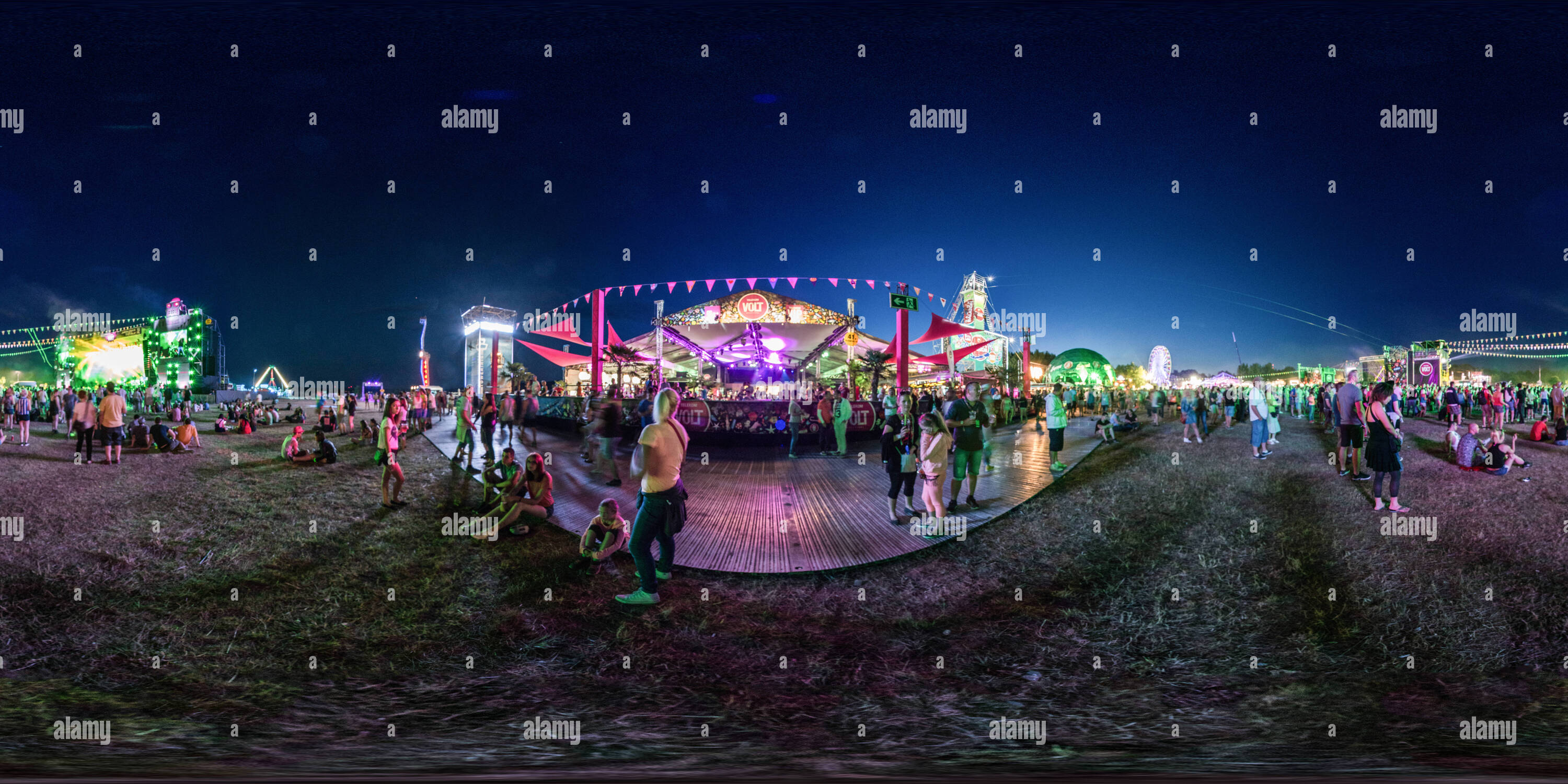360° view of Balaton Sound Nappal Volt Festival 2016 97 - Alamy