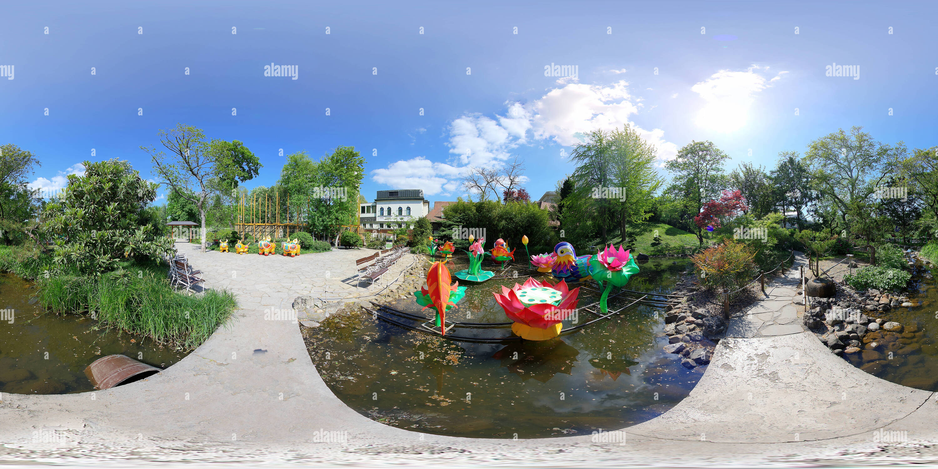 360° view of Budapest Zoo Budapest Zoo 05 1 - Alamy