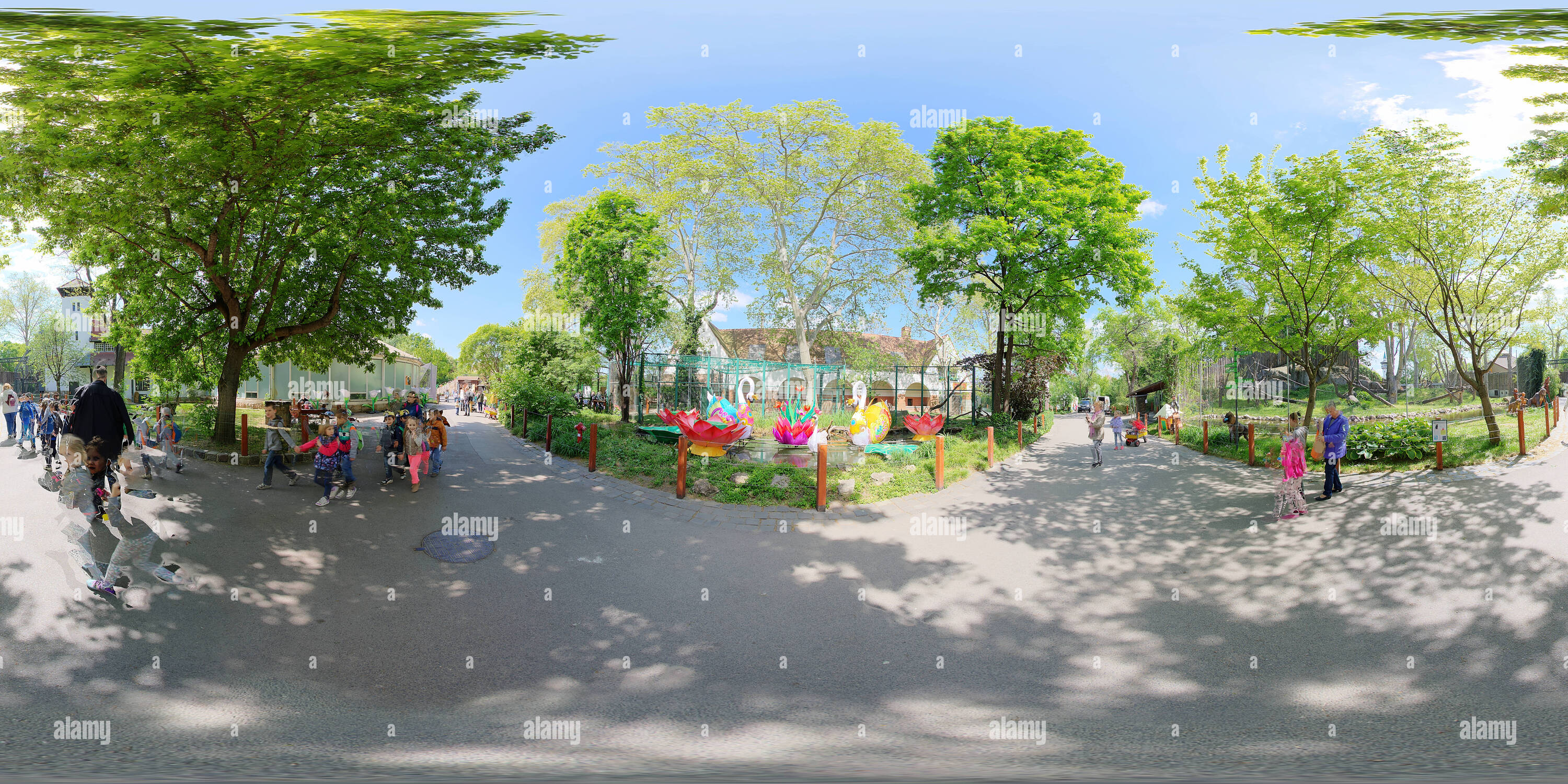 360° view of Budapest Zoo Budapest Zoo 01 - Alamy