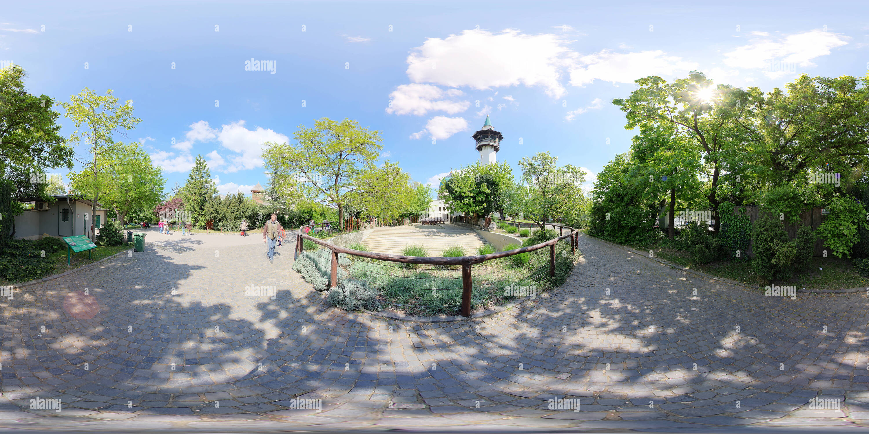 360° view of Budapest Zoo Budapest Zoo 06 - Alamy